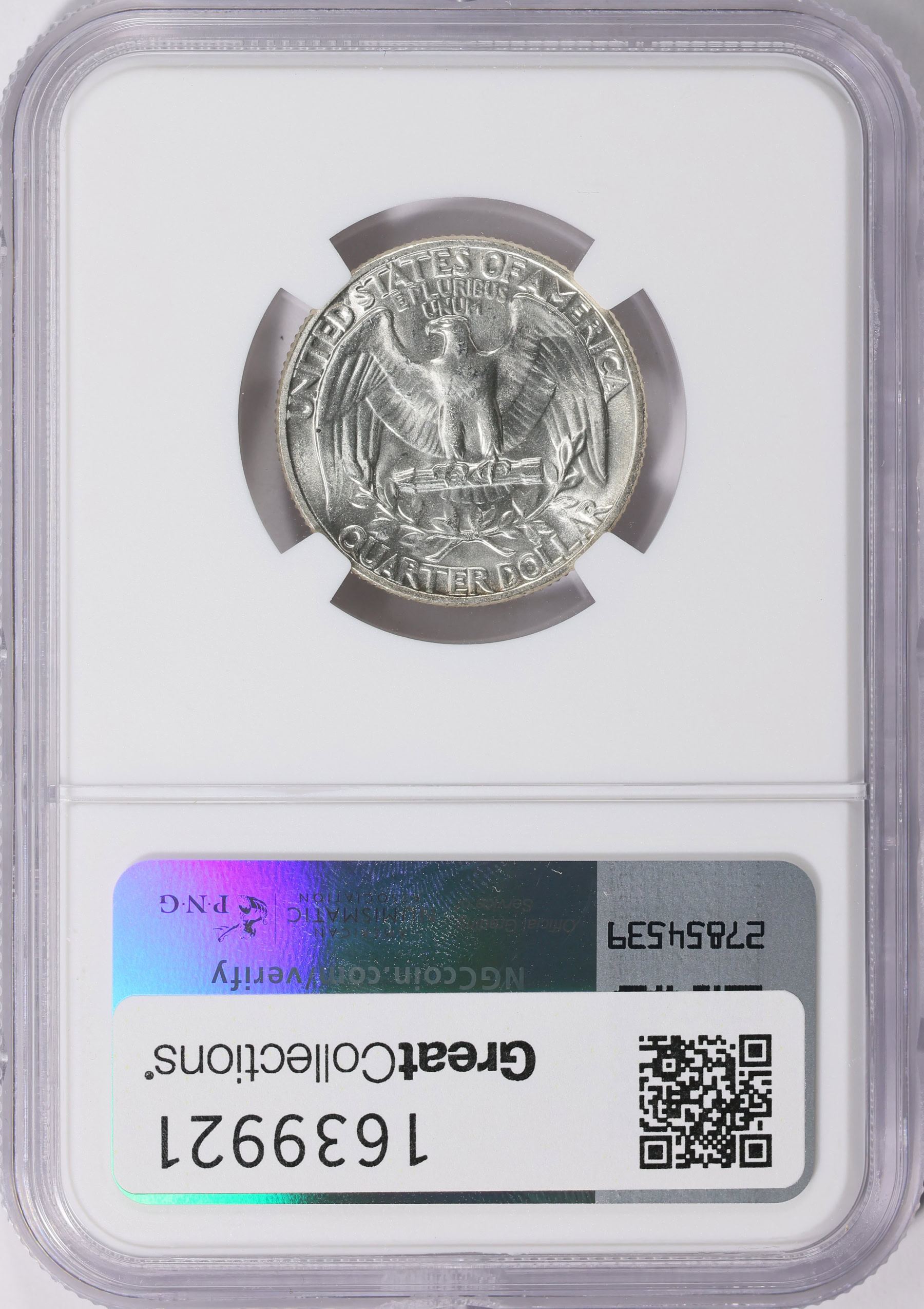 1951 Washington Quarter DDO VP-001 NGC MS-64 (Item 1639921 ...