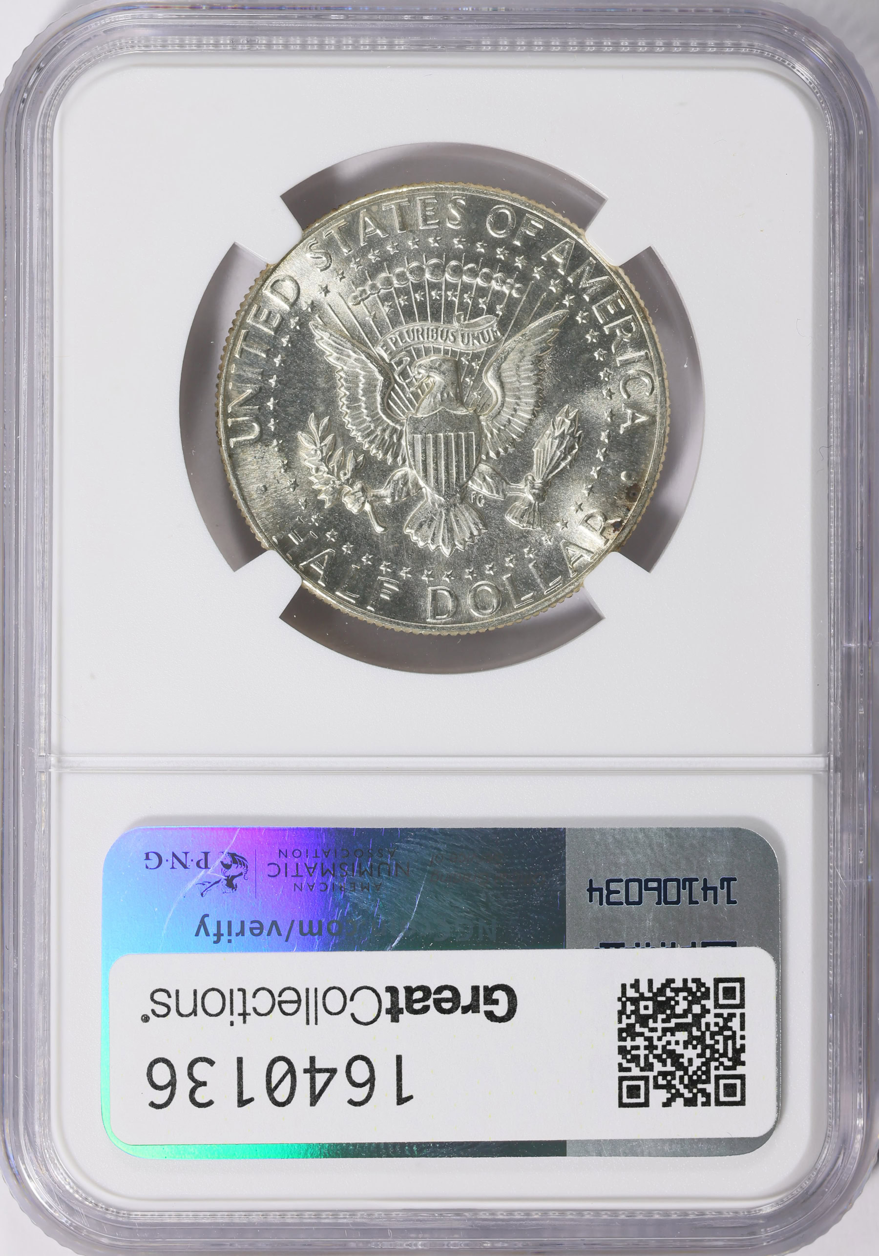 1970-D Kennedy Half Dollar NGC MS-66 (Item 1640136) | GreatCollections ...