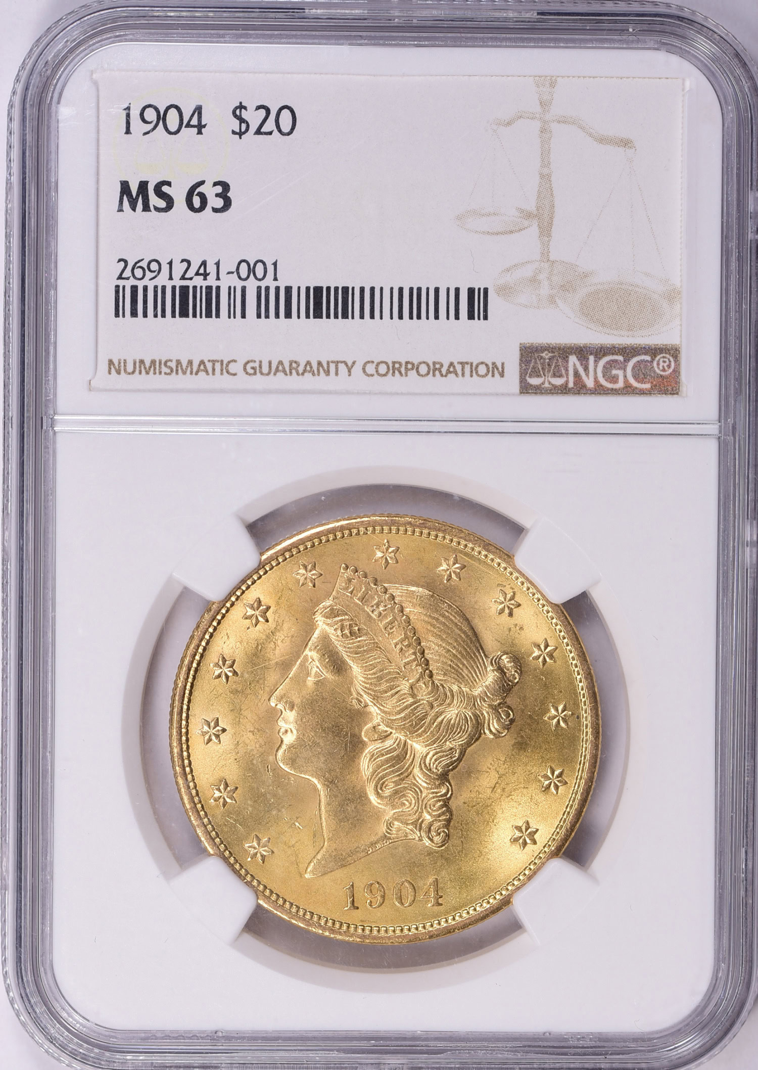 1904 Liberty Gold Double Eagle NGC MS-63 (Item 1640859) | GreatCollections Coin Auctions