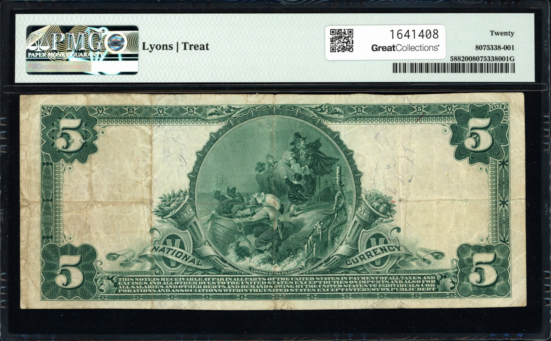 Fr. 588 Mena, Arkansas 1902 The National Bank $5 Red Seal Note Serial ...