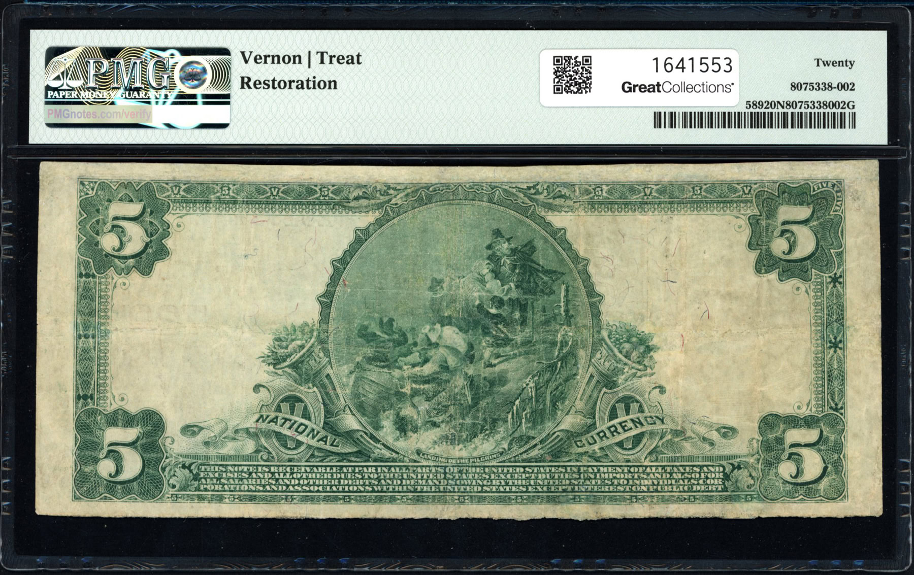 Fr. 589 Lexington, Oklahoma 1902 The Farmers National Bank $5 Red Seal ...