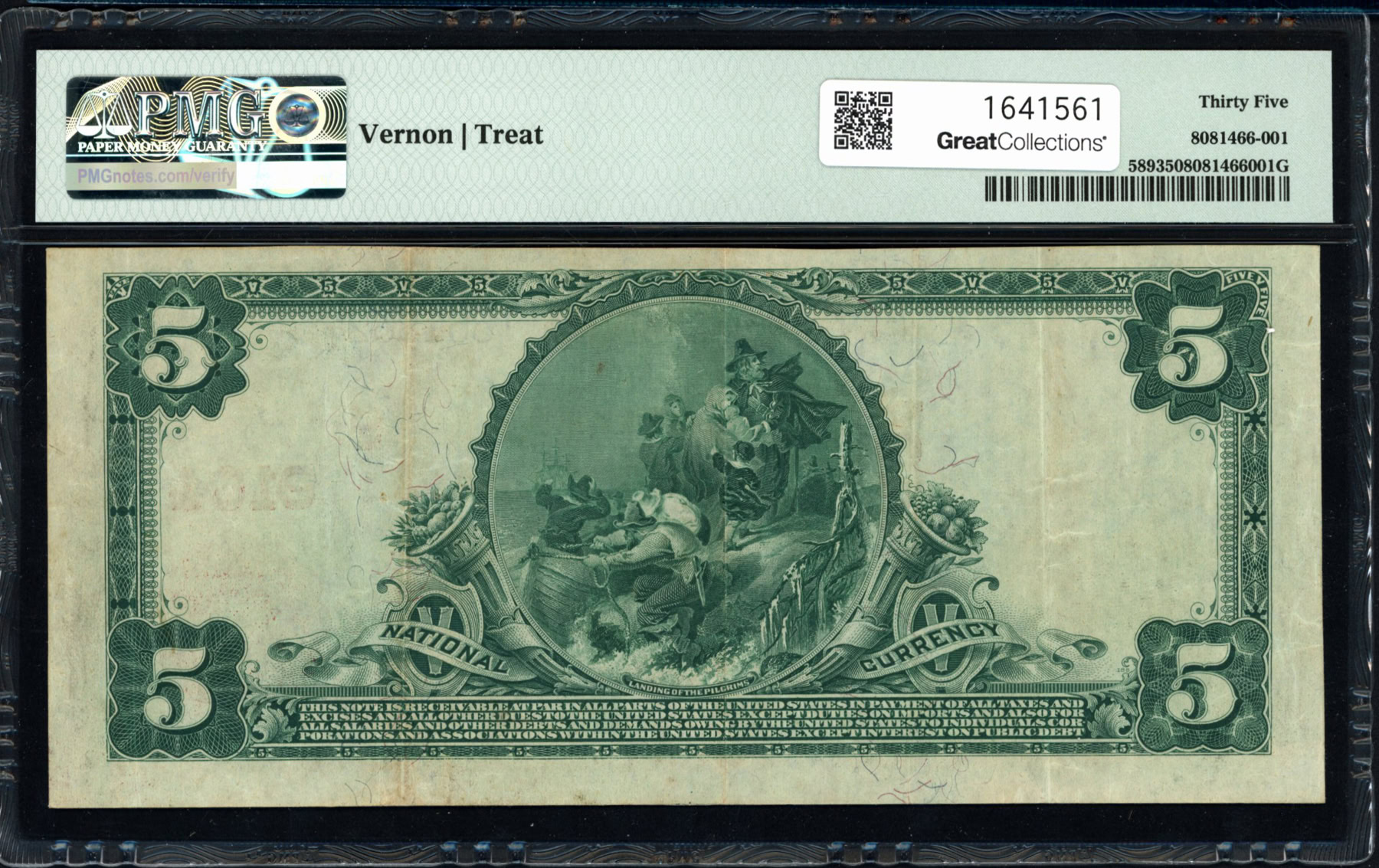 Fr. 589 Anderson, South Carolina 1902 The Citizens National Bank $5 Red ...