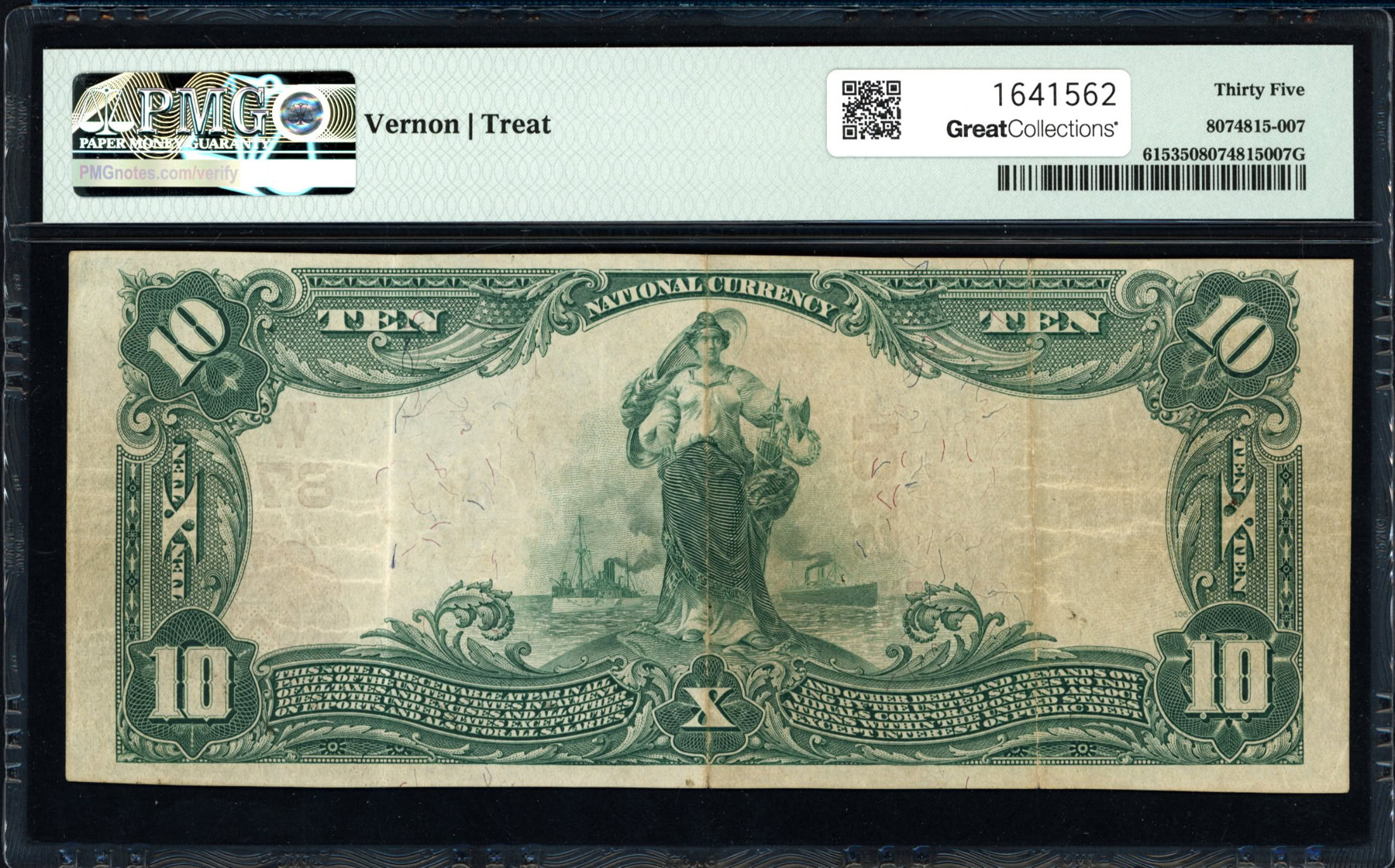 Fr. 615 Huron, South Dakota 1902 The City National Bank $10 Red Seal ...