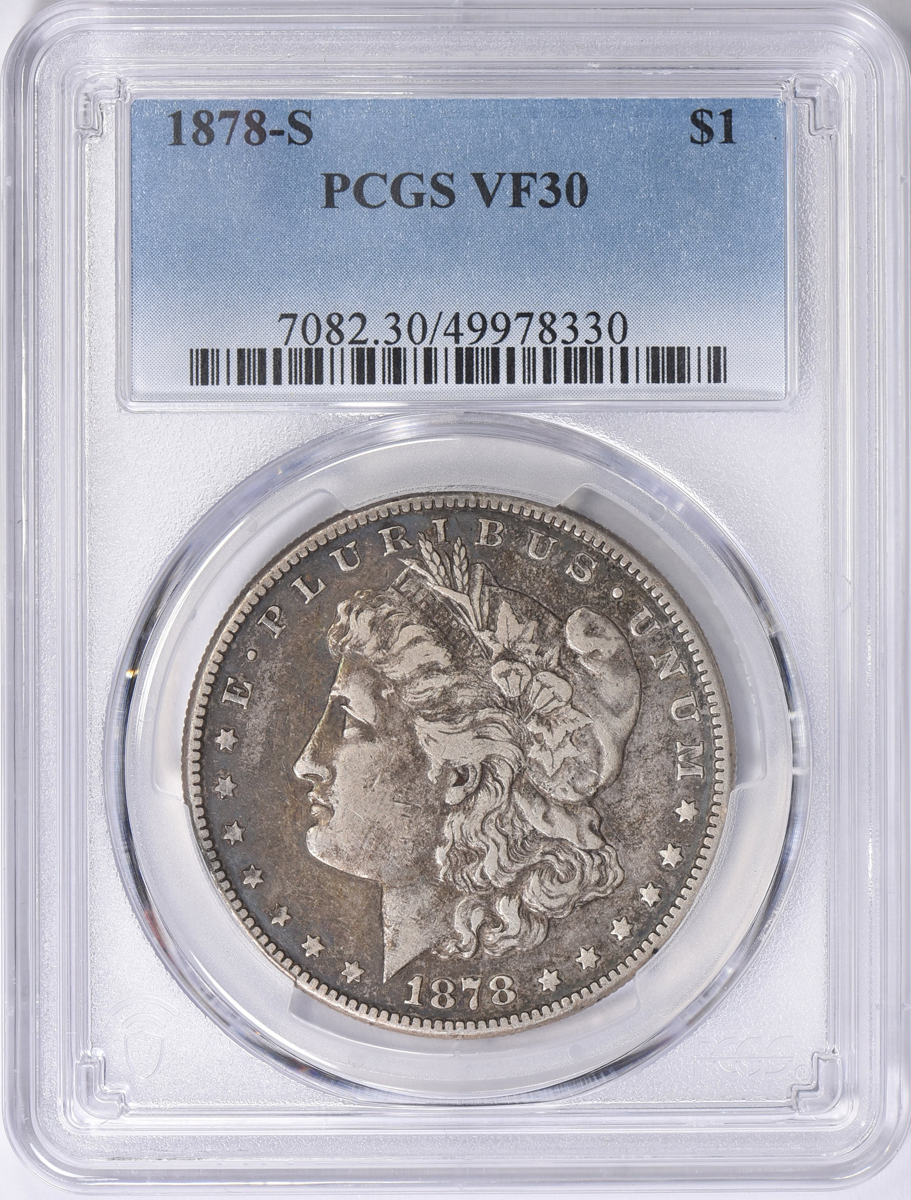 1878-S Morgan Silver Dollar PCGS VF-30 (Item 1642221) | GreatCollections Coin Auctions