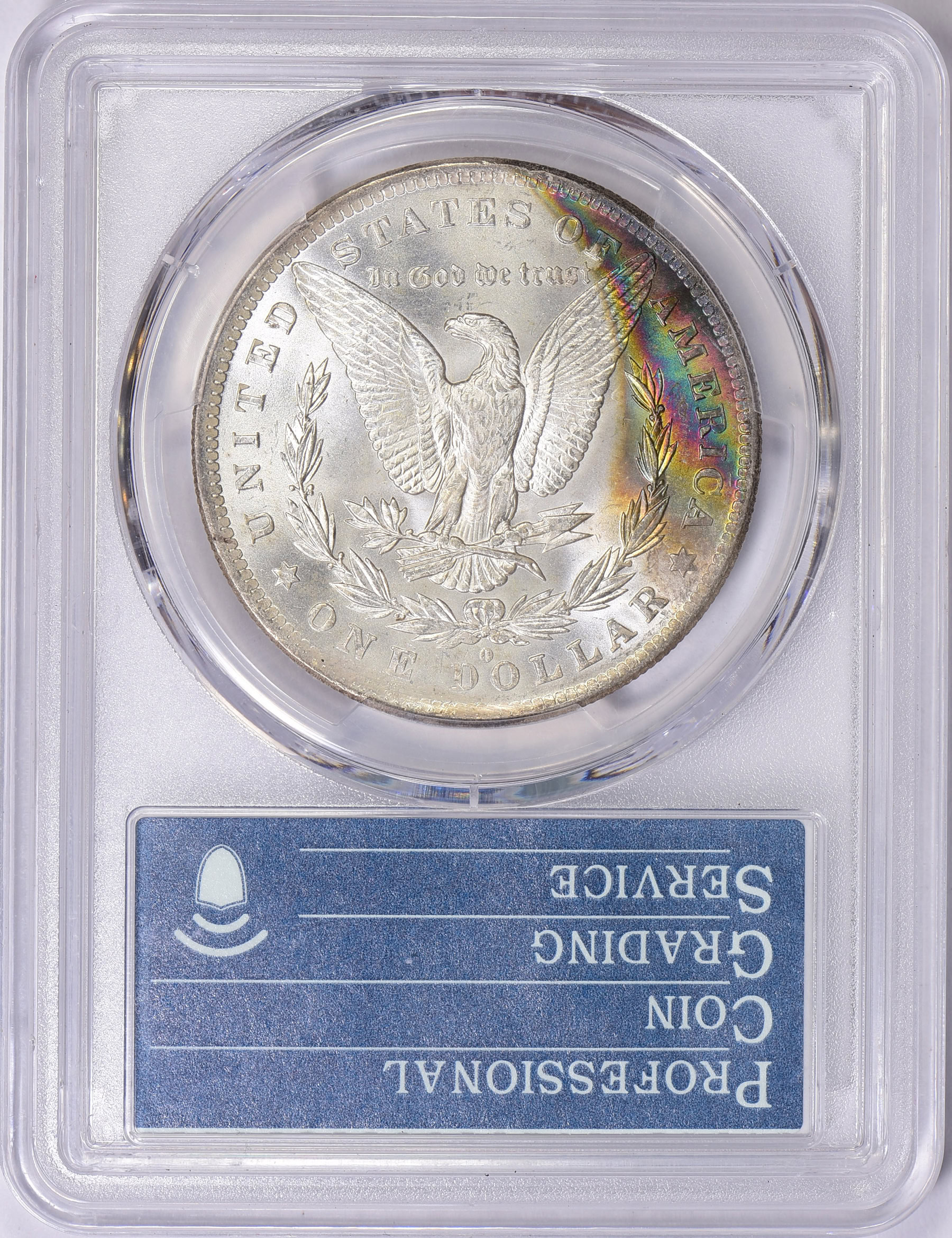 1884-O Morgan Silver Dollar PCGS MS-66 (OGH 35th Anniversary Label) (Toned) (Item 1642678 ...