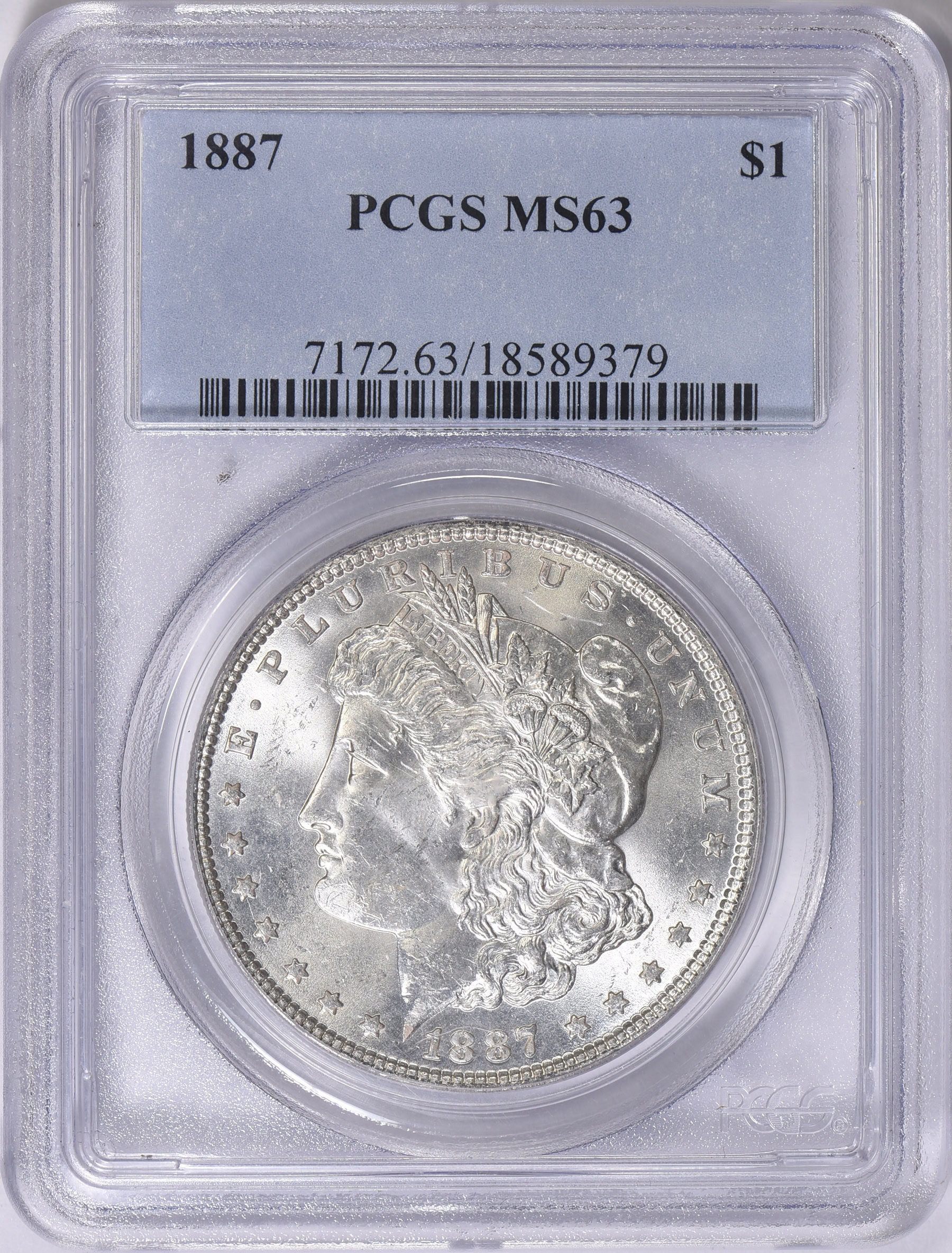1887 Morgan Silver Dollar PCGS MS-63 (Item 1643064) | GreatCollections Coin Auctions
