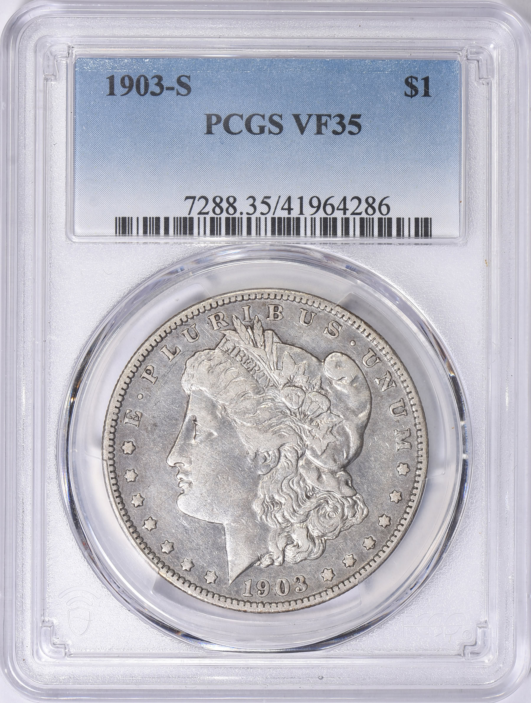 1903-S Morgan Silver Dollar PCGS VF-35 (Item 1643072) | GreatCollections Coin Auctions