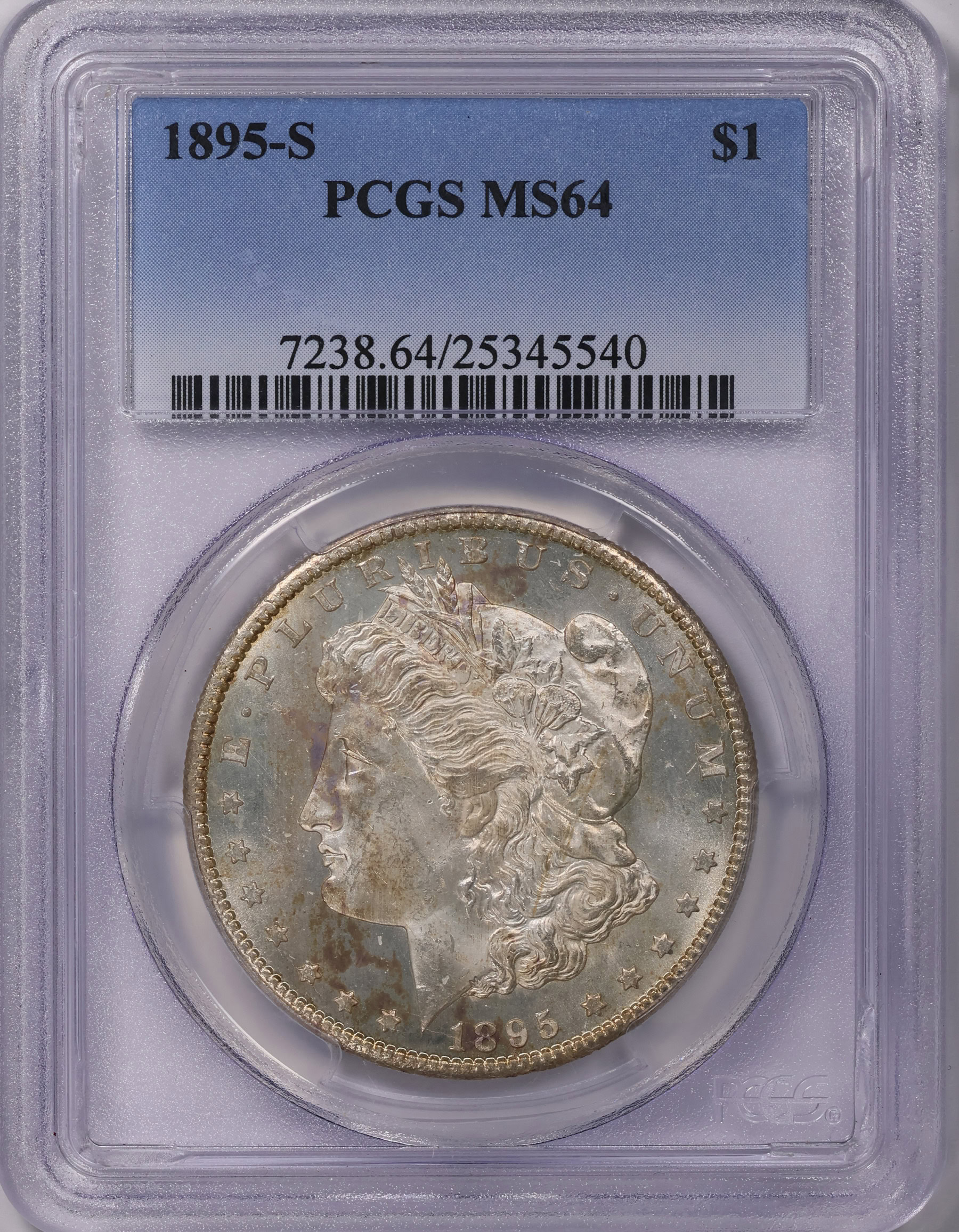 1895-S Morgan Silver Dollar PCGS MS-64 (Item 1643606) | GreatCollections Coin Auctions