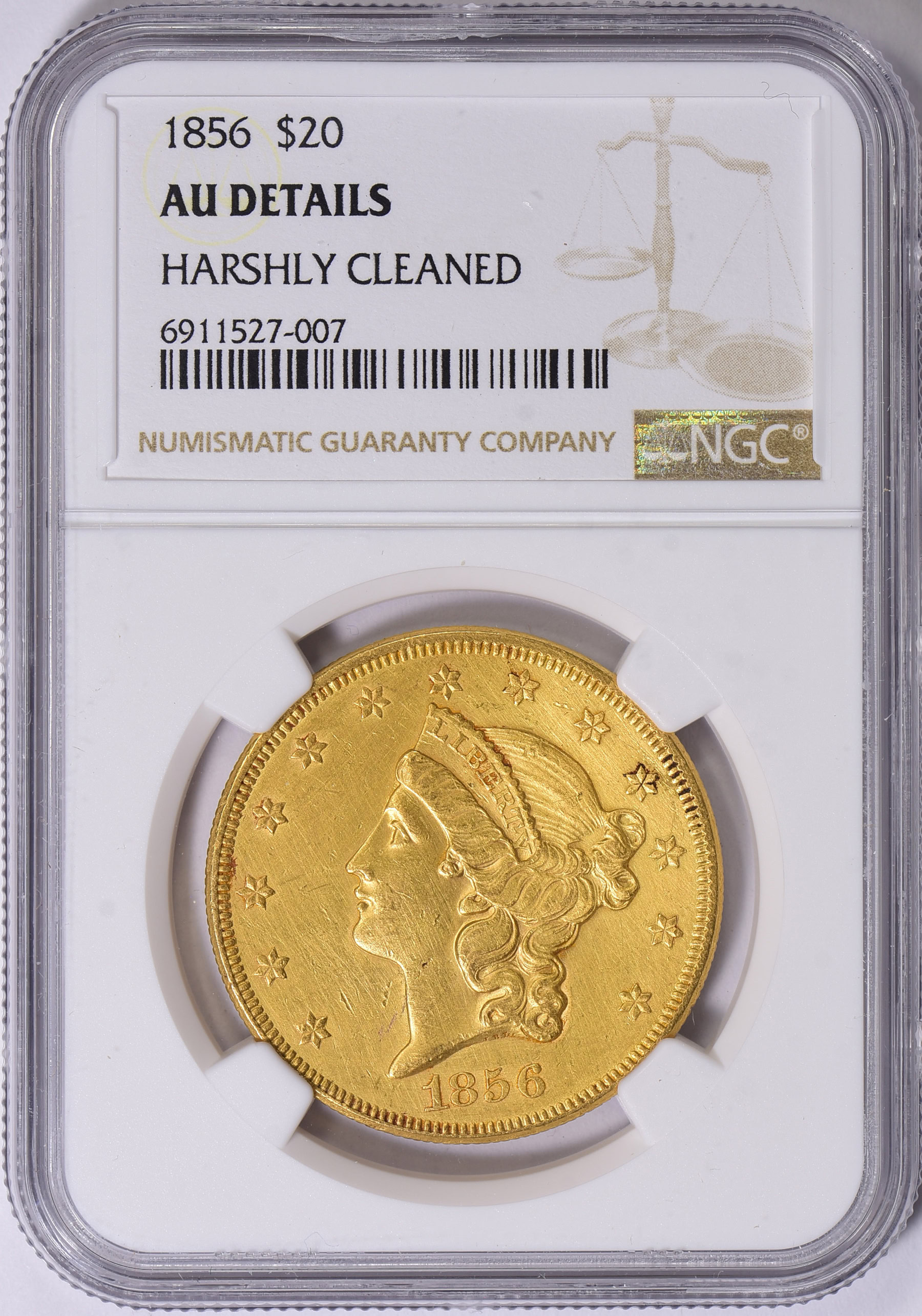 1856 Liberty Gold Double Eagle NGC AU Details (Item 1643753 ...