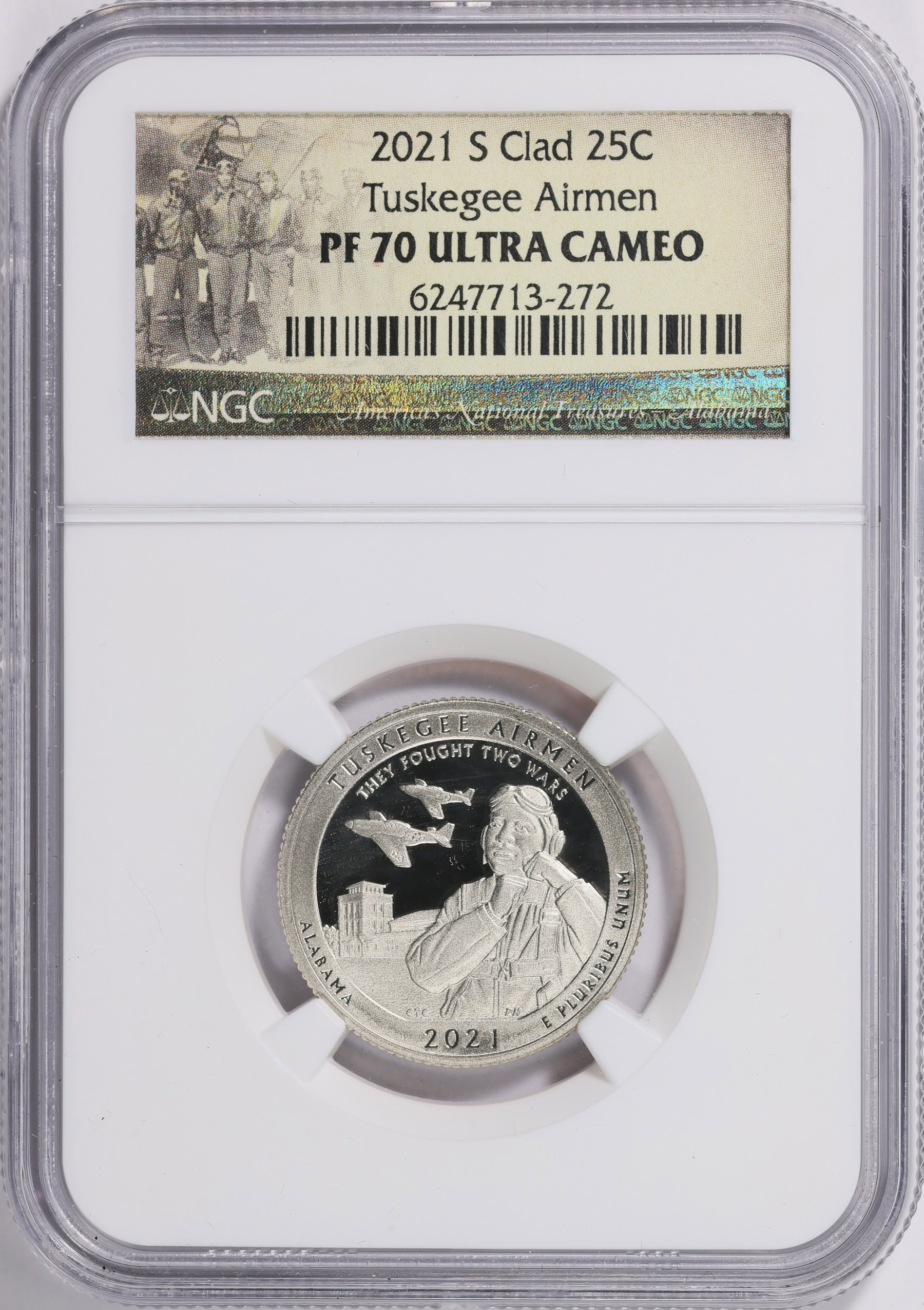2021-S America the Beautiful Quarter Tuskegee Airmen National Park NGC ...