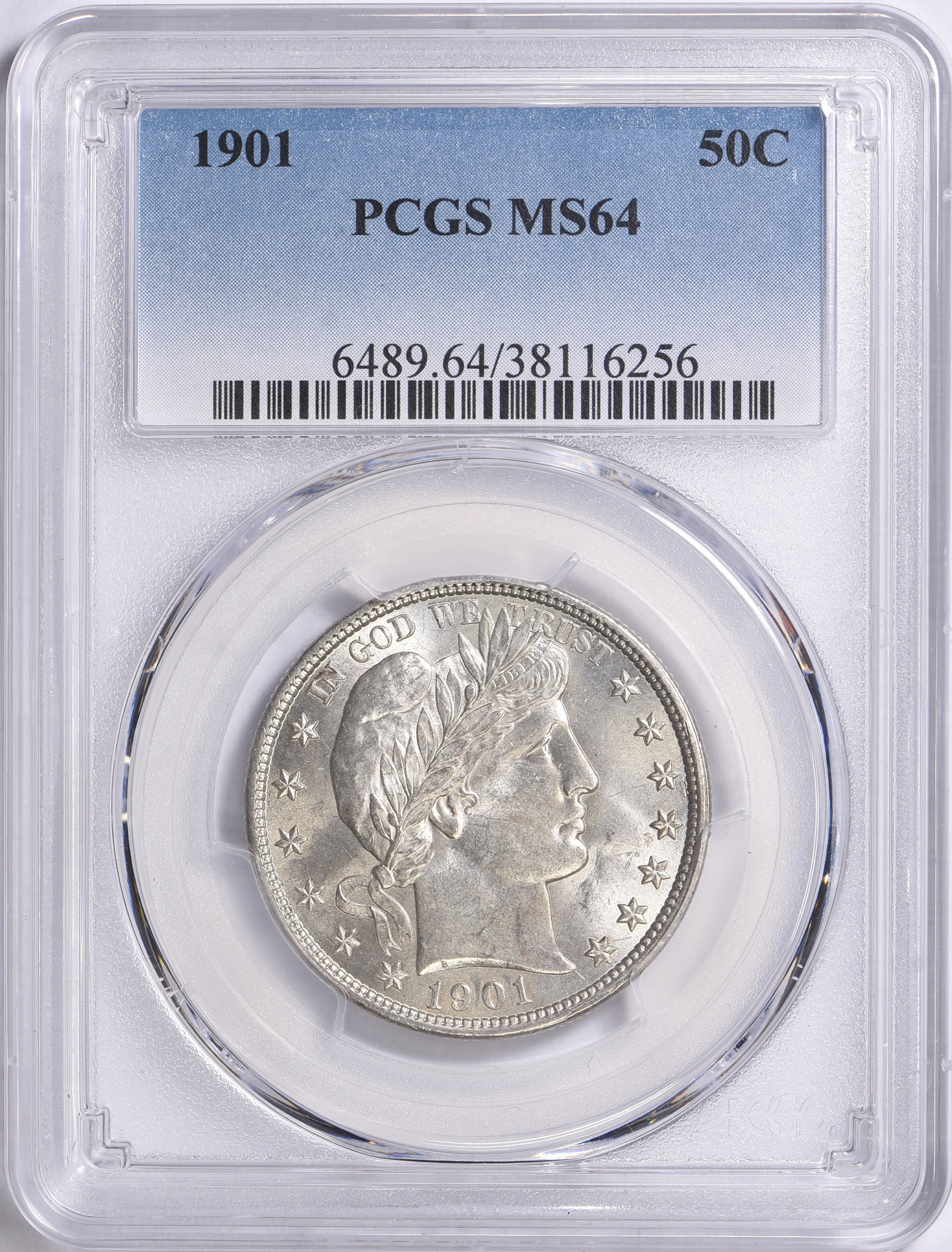 1901 Barber Half Dollar PCGS MS-64 (Item 1644547) | GreatCollections Coin Auctions