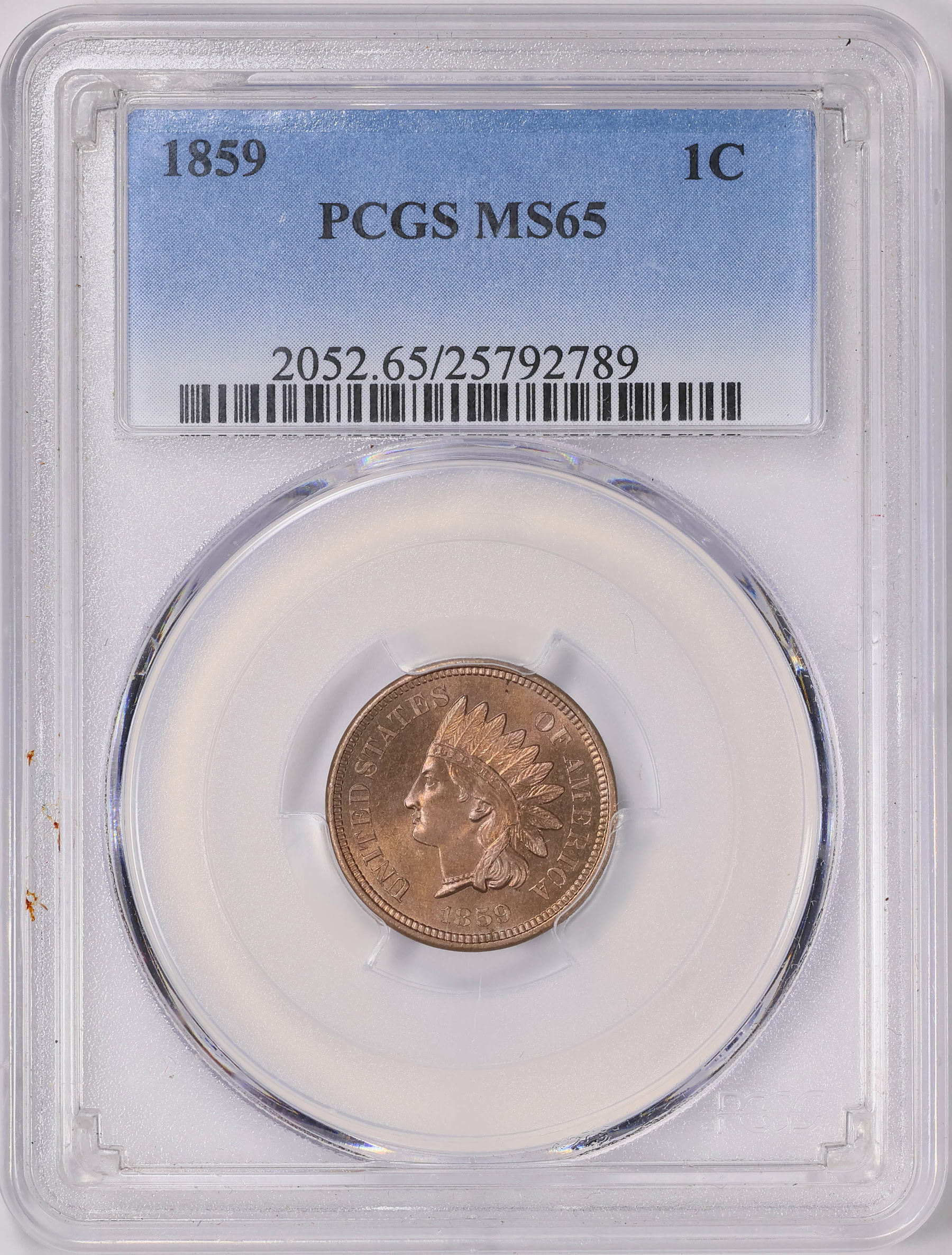 1859 Indian Cent PCGS MS-65 (Item 1644574) | GreatCollections Coin Auctions