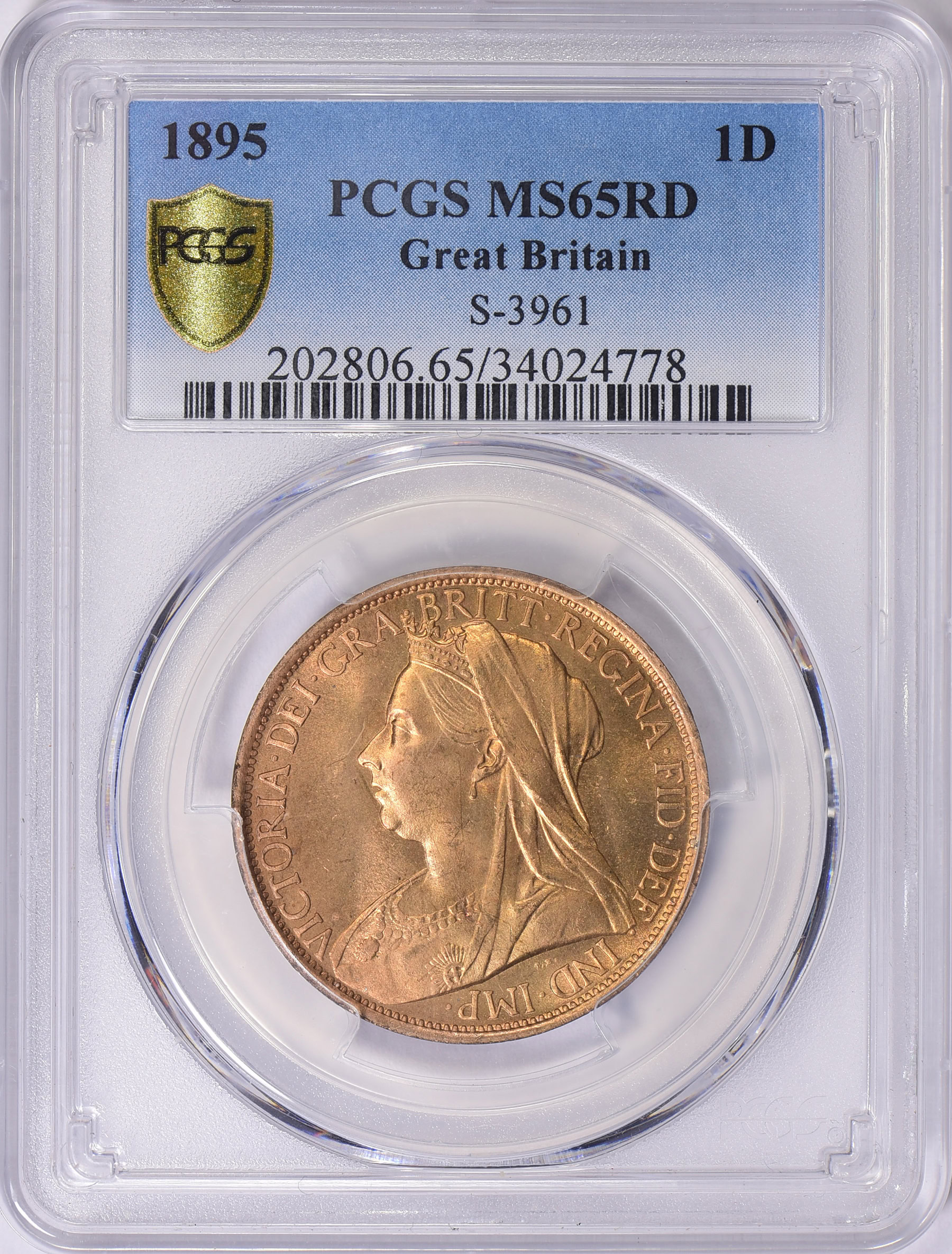 Great Britain 1895 Penny KM-790 PCGS MS-65 RD (Item 1644908 ...