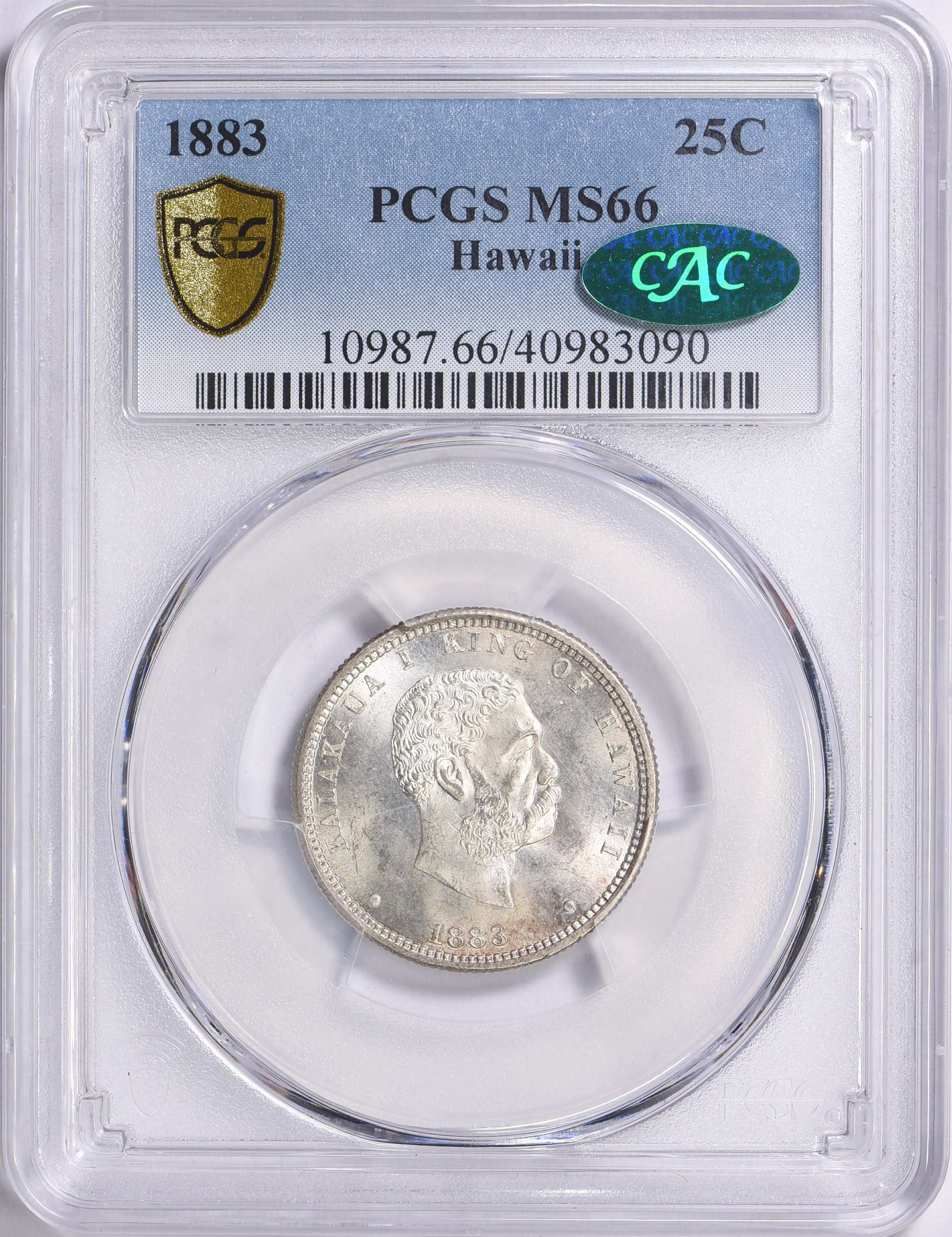 1883 Hawaii Quarter PCGS MS-66 (CAC Green) (Item 1644925 ...