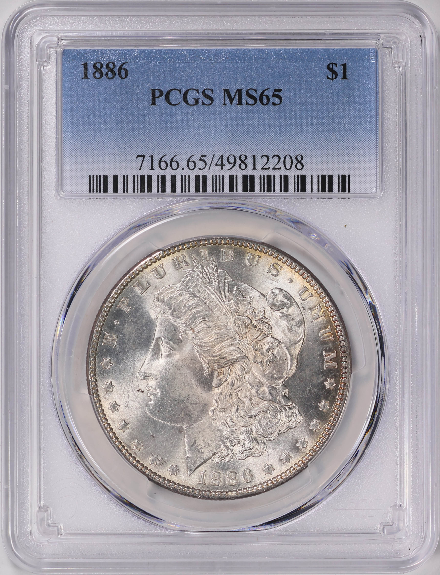 1886 Morgan Silver Dollar PCGS MS-65 (Item 1645324) | GreatCollections Coin Auctions
