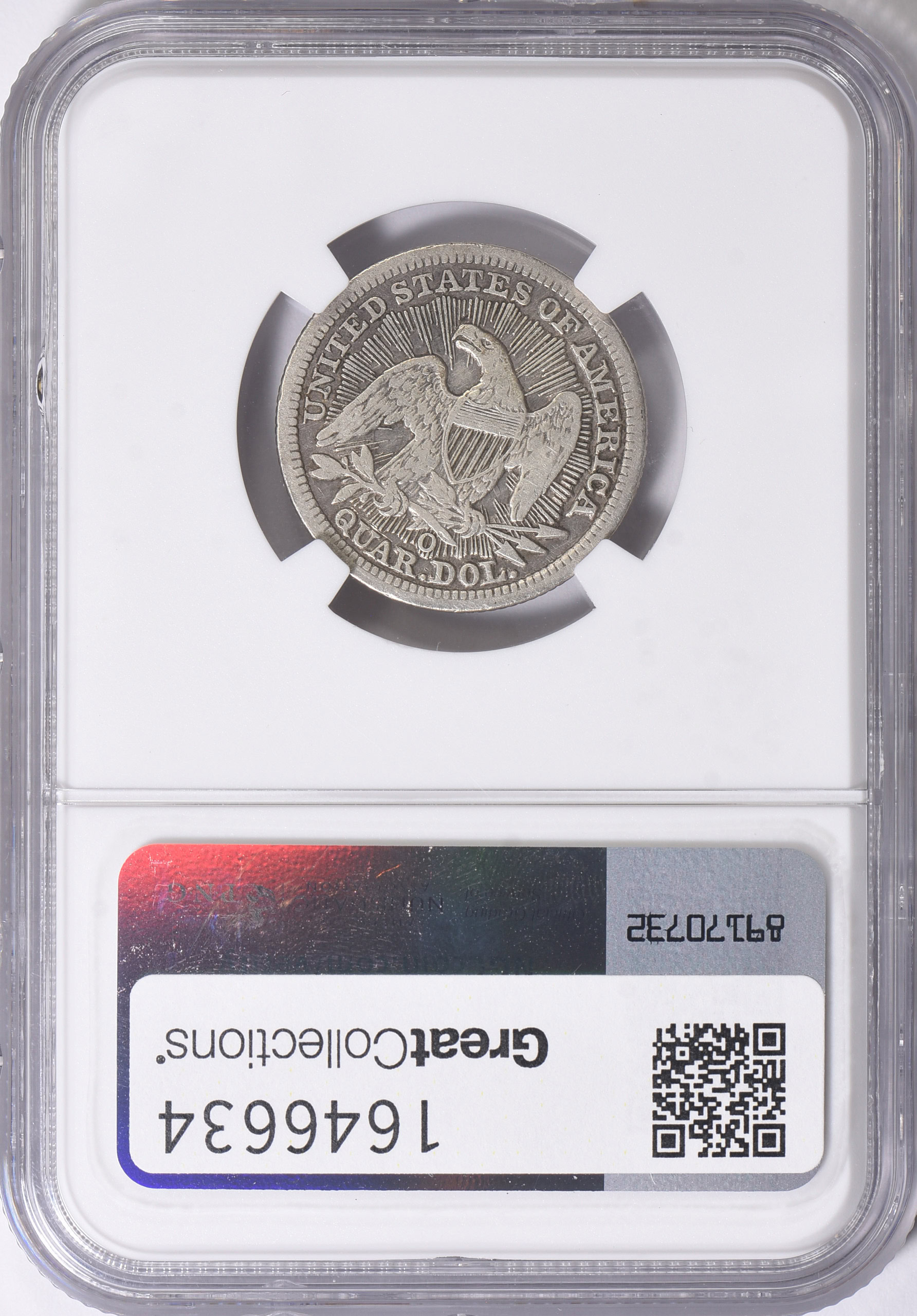 1853-O Seated Liberty Quarter Arrows and Rays NGC VF Details (Item ...