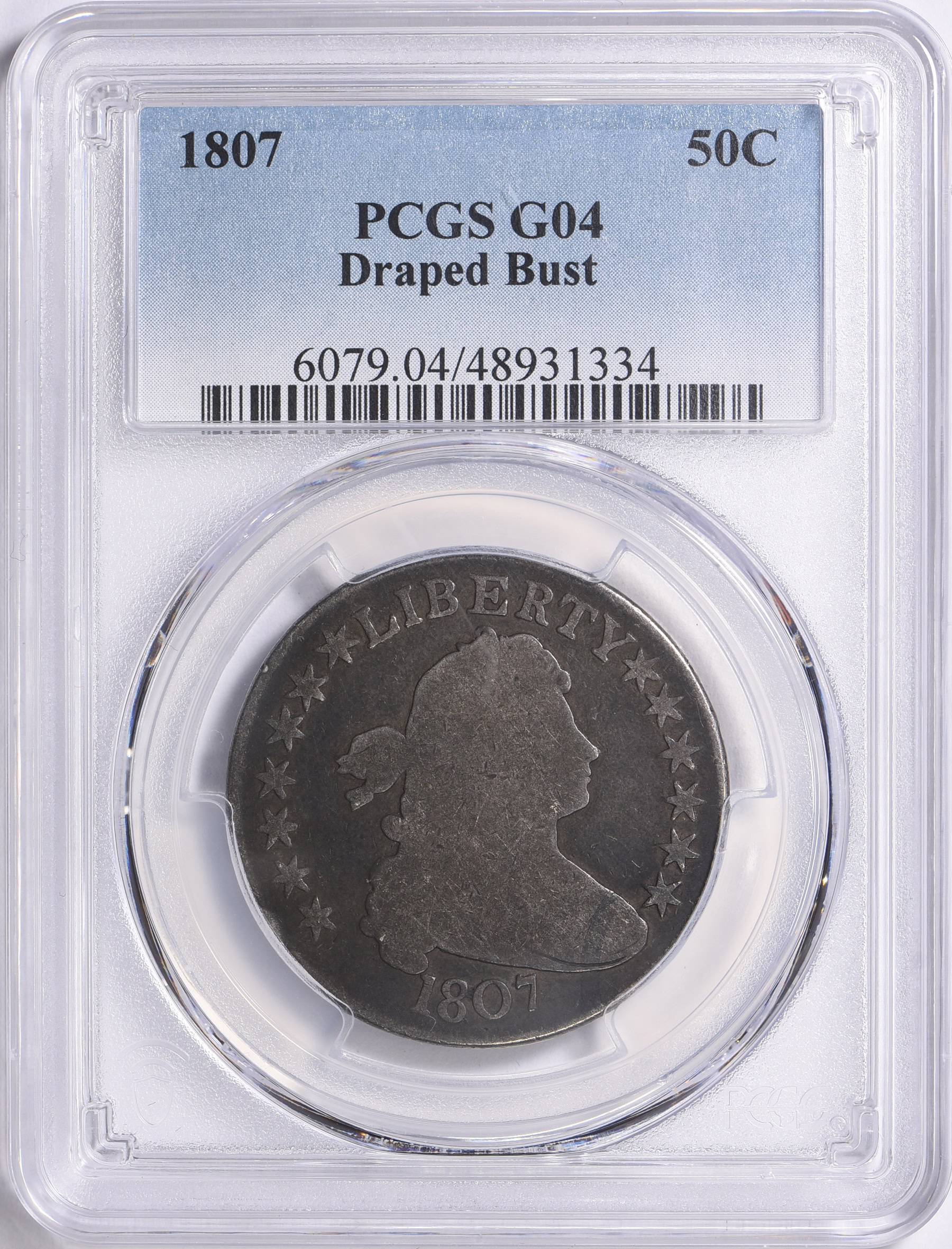 1807 Draped Bust Half Dollar PCGS G-04 (Item 1646935) | GreatCollections Coin Auctions
