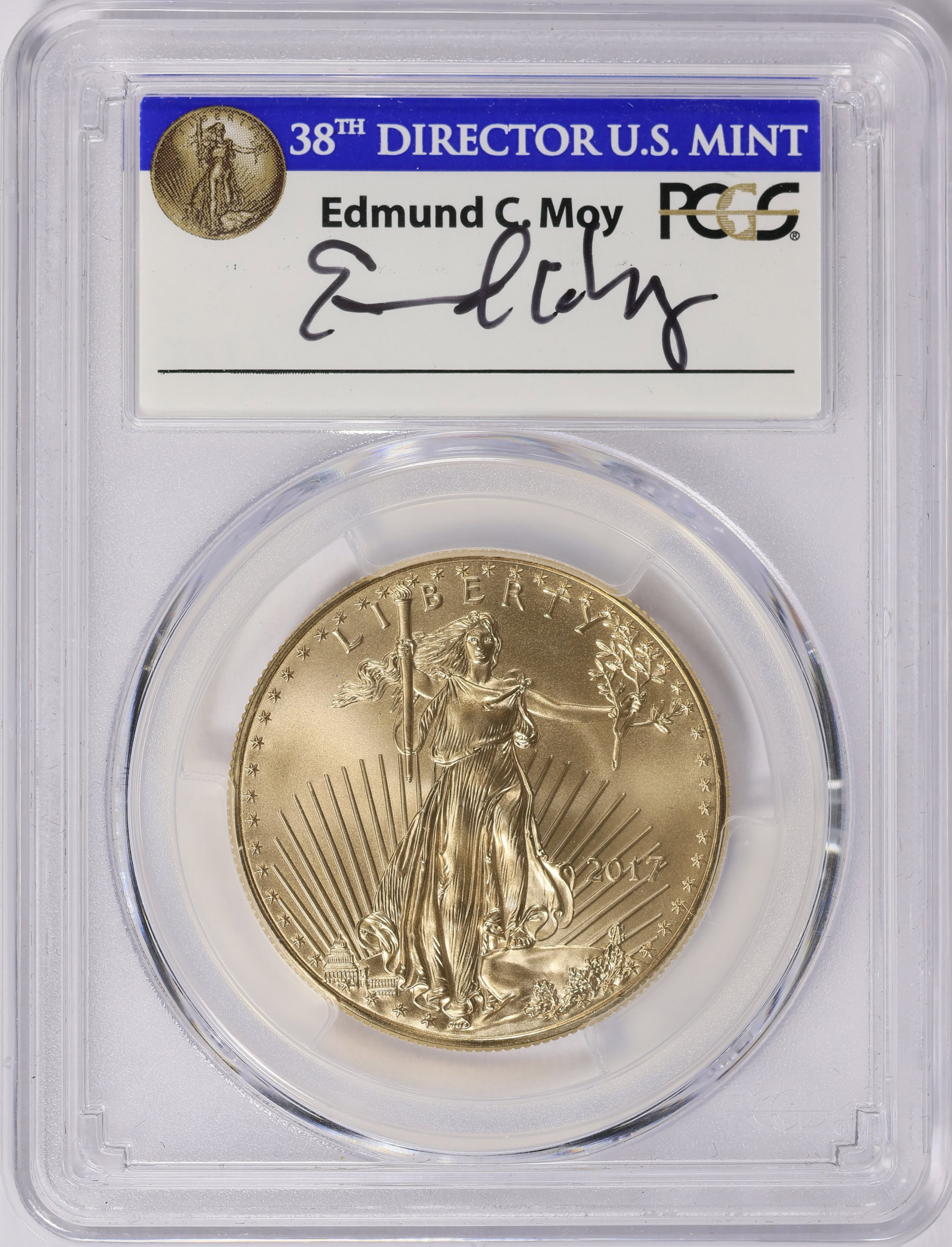 2017 $50 One-Ounce Gold American EagleFirst Day of Issue 225th ...
