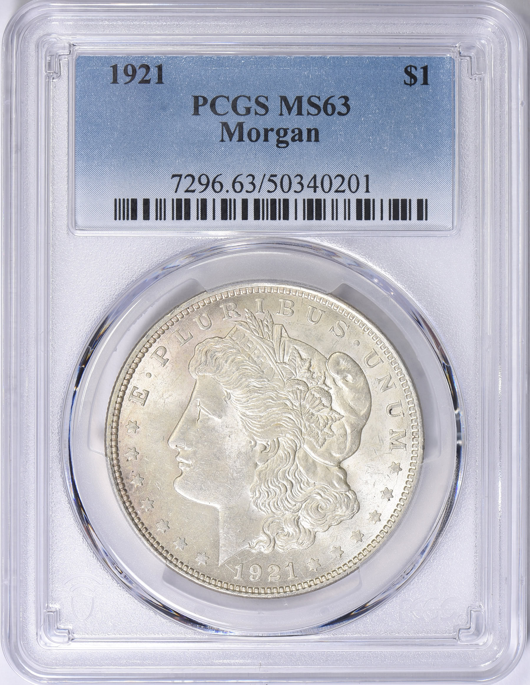 1921 Morgan Silver Dollar PCGS MS-63 (Item 1648449) | GreatCollections Coin Auctions