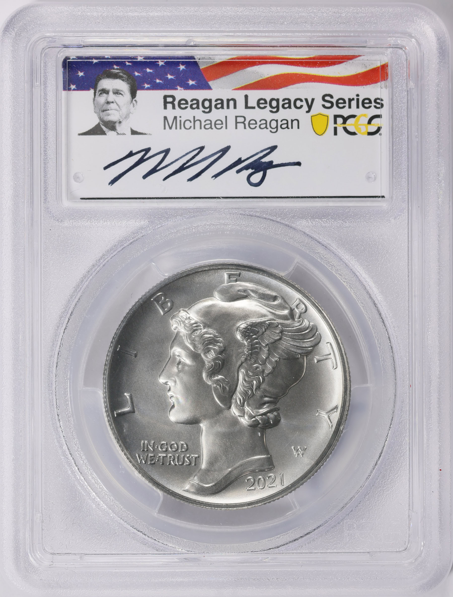 2021 $25 American Liberty Palladium First Strike Reagan Legacy Series ...