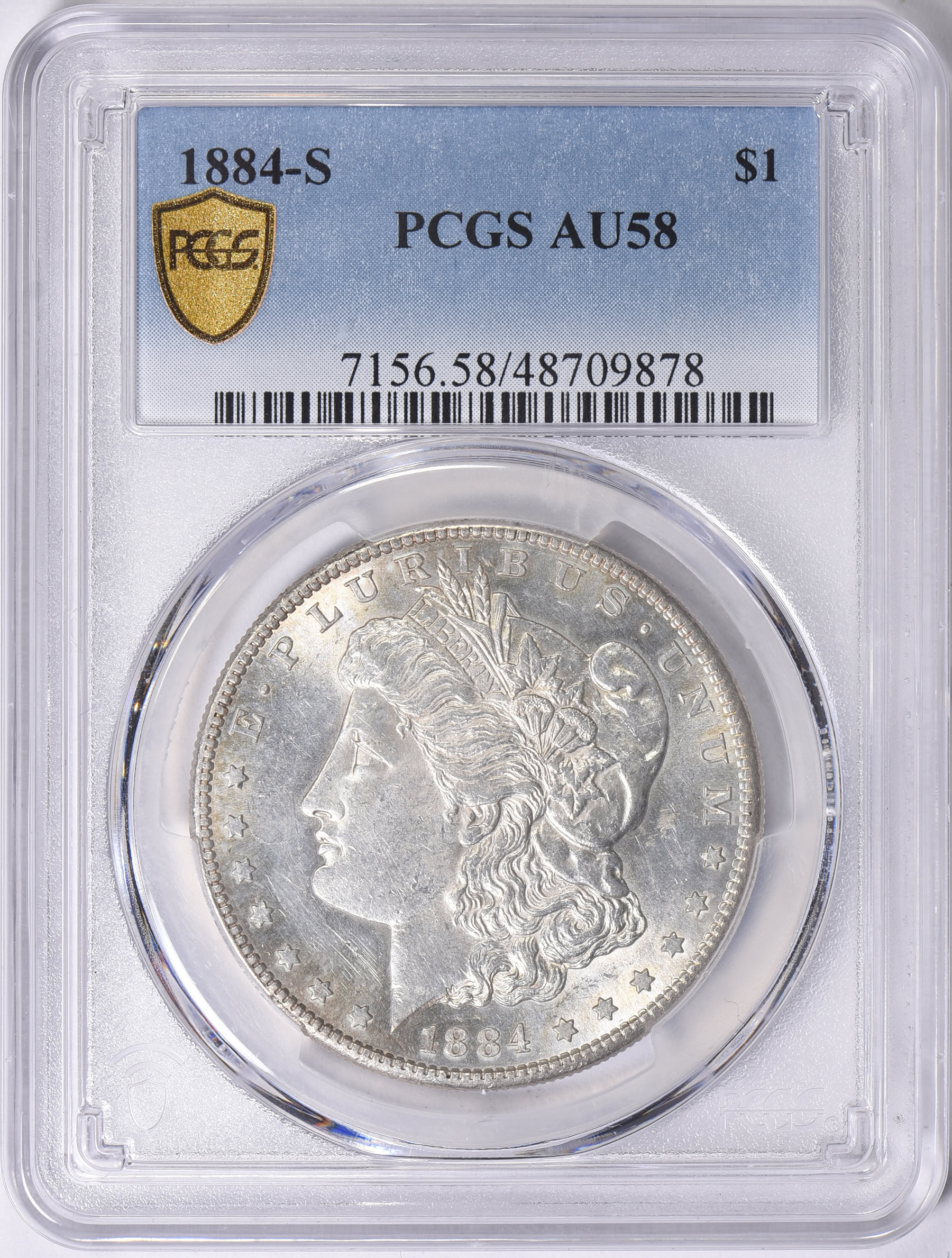 1884-S Morgan Silver Dollar PCGS AU-58 (Item 1648992) | GreatCollections Coin Auctions