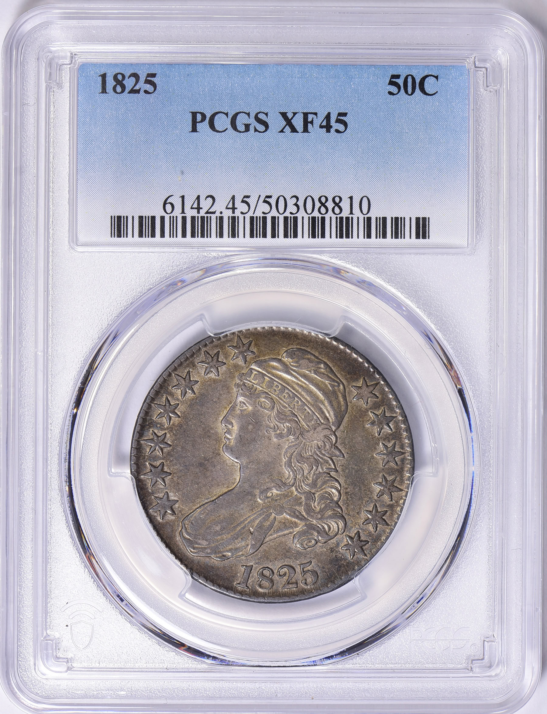 1825 Capped Bust Half Dollar PCGS XF-45 (Item 1649196) | GreatCollections Coin Auctions