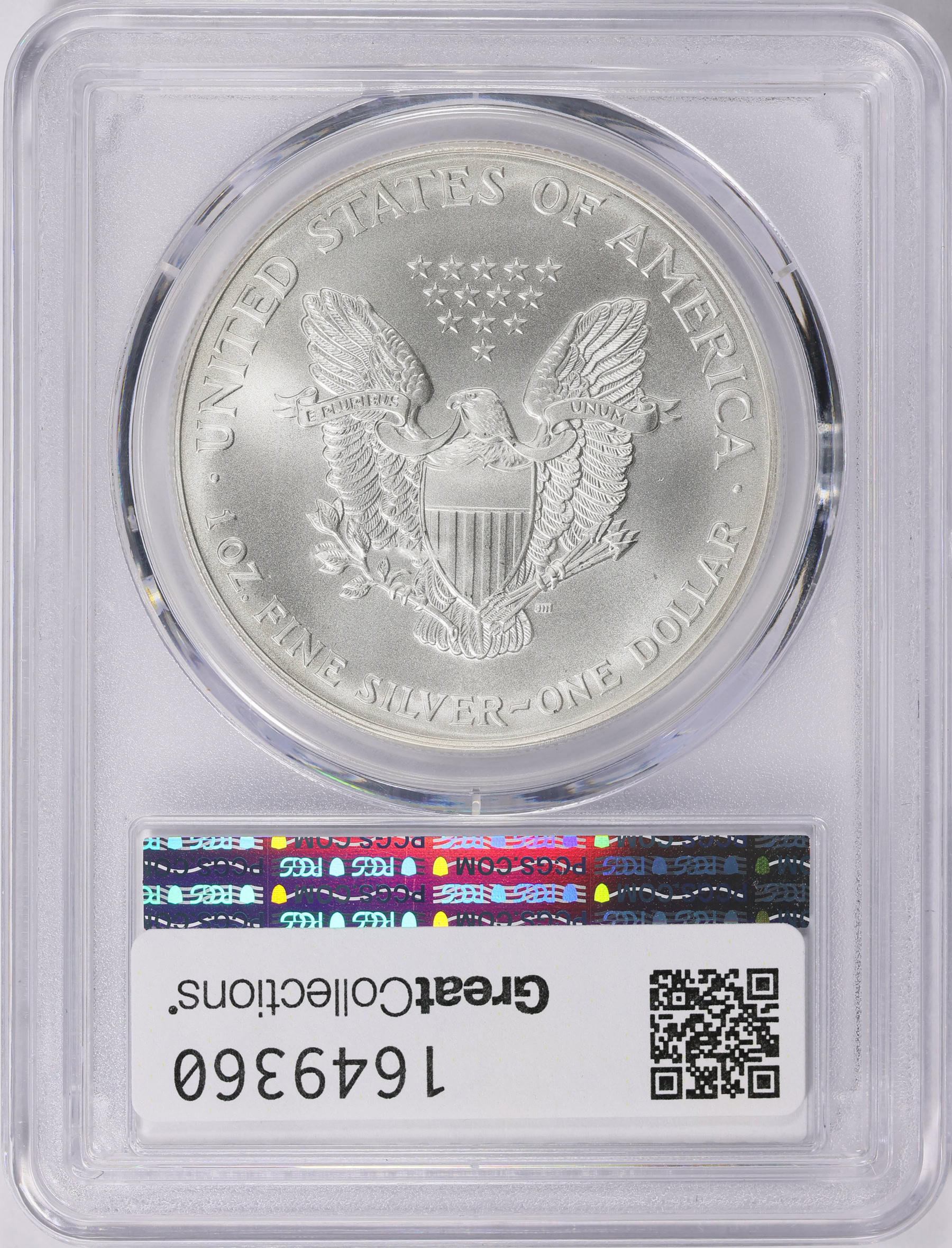 2000 $1 Silver Eagle (From the Millennium Set) PCGS MS-70 (Item 1649360 ...