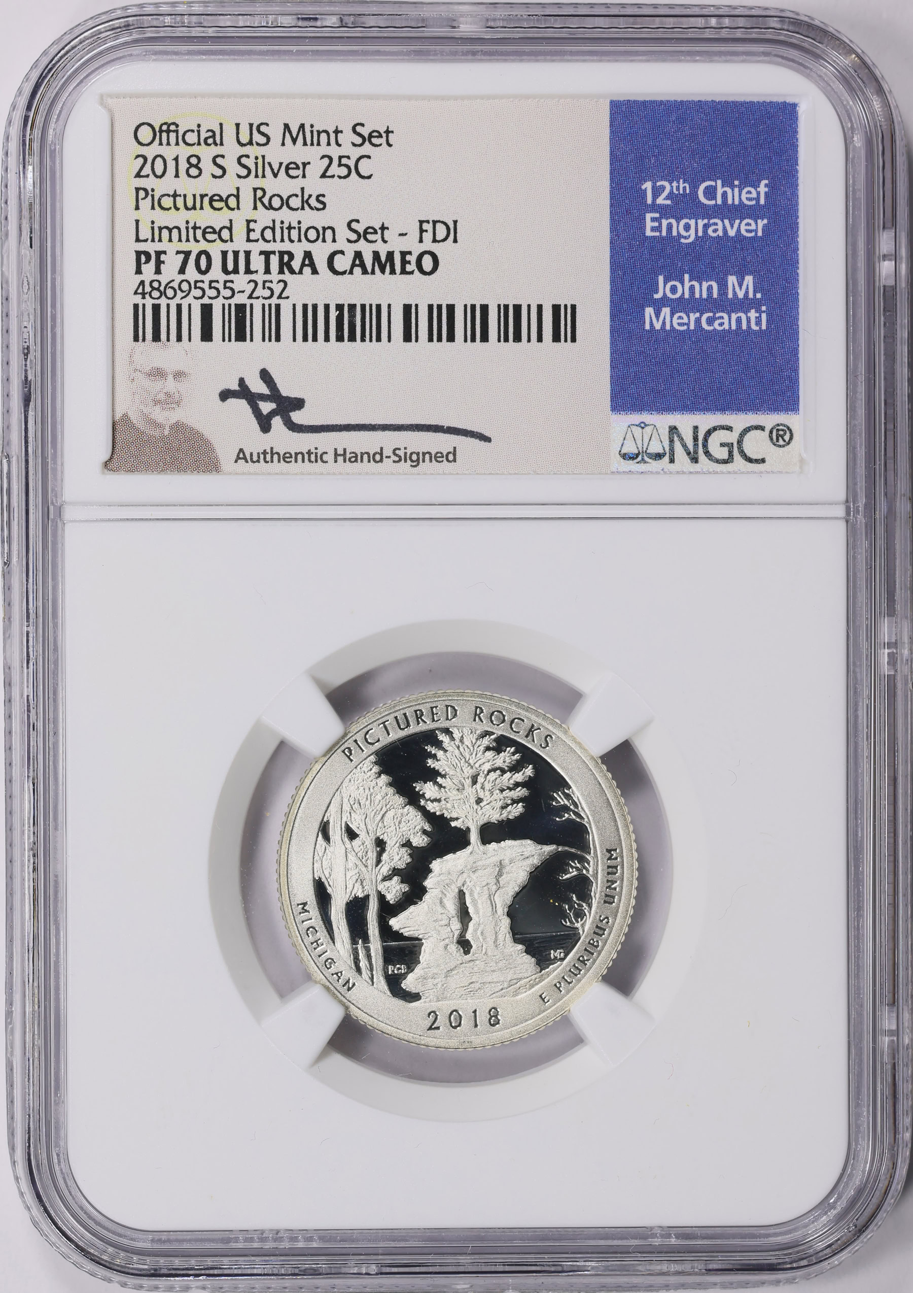 2018-S America the Beautiful Quarter Pictured Rocks NP Silver Limited ...
