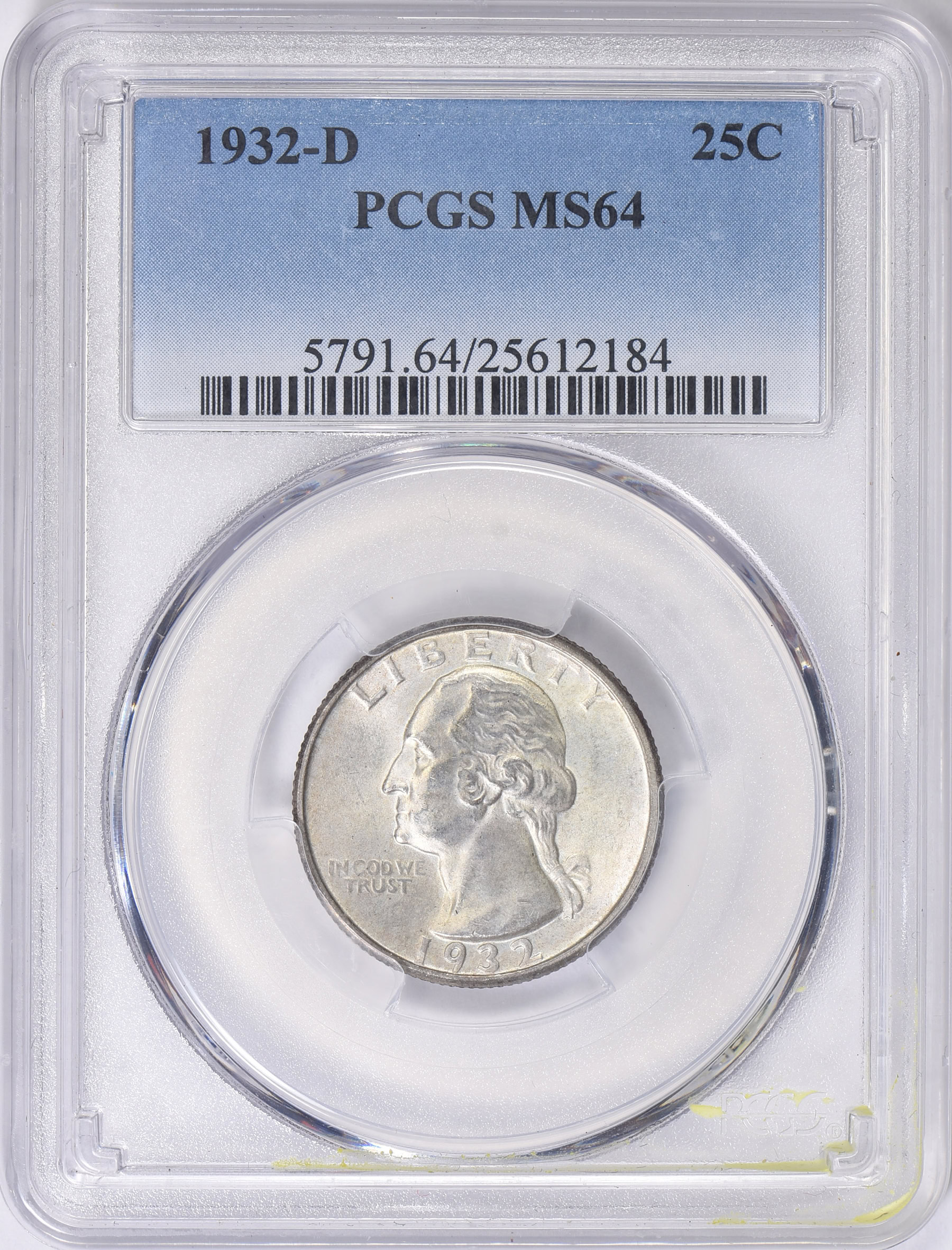 1932-D Washington Quarter PCGS MS-64 (Item 1649934) | GreatCollections Coin Auctions