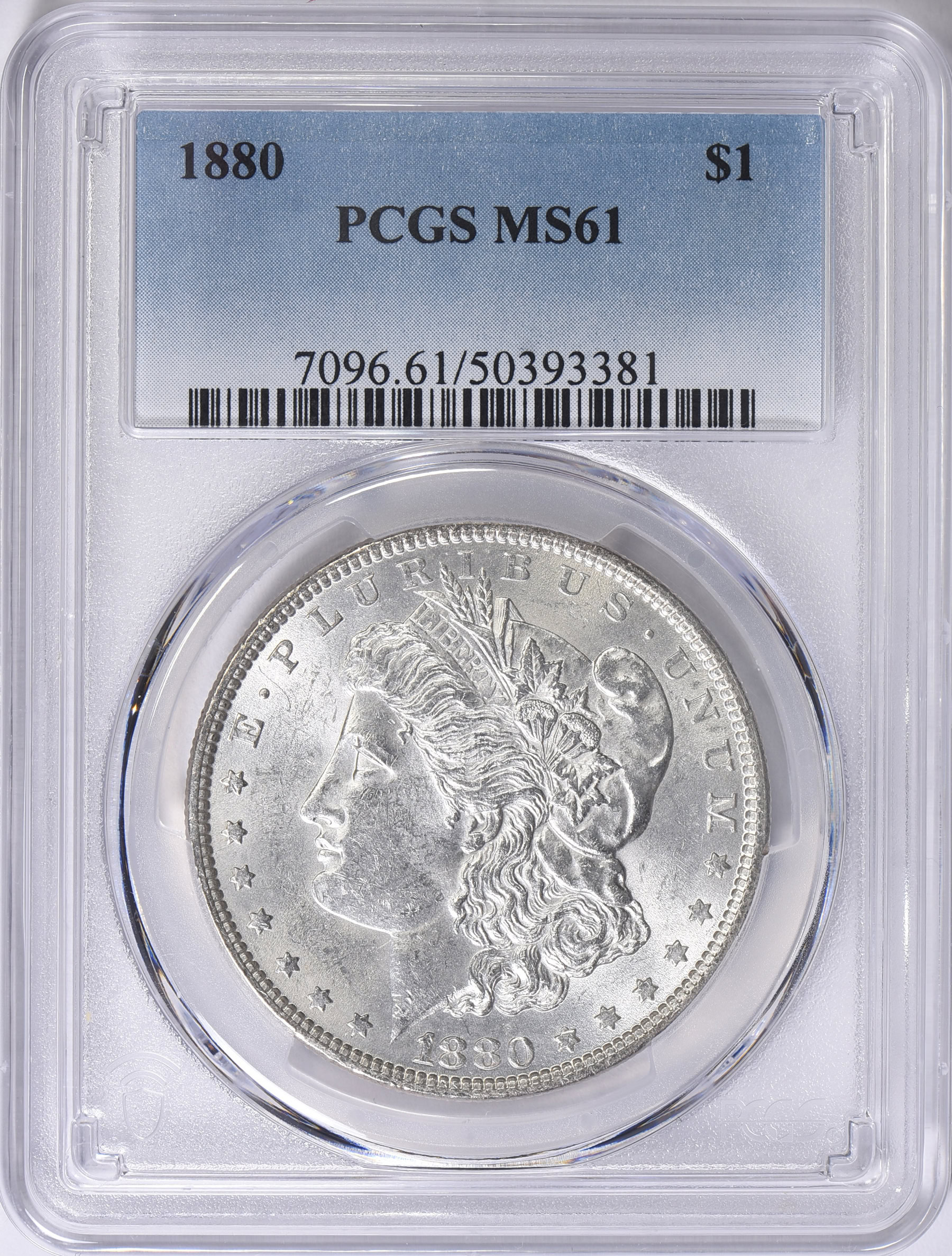 1880 Morgan Silver Dollar PCGS MS-61 (Item 1650059) | GreatCollections Coin Auctions