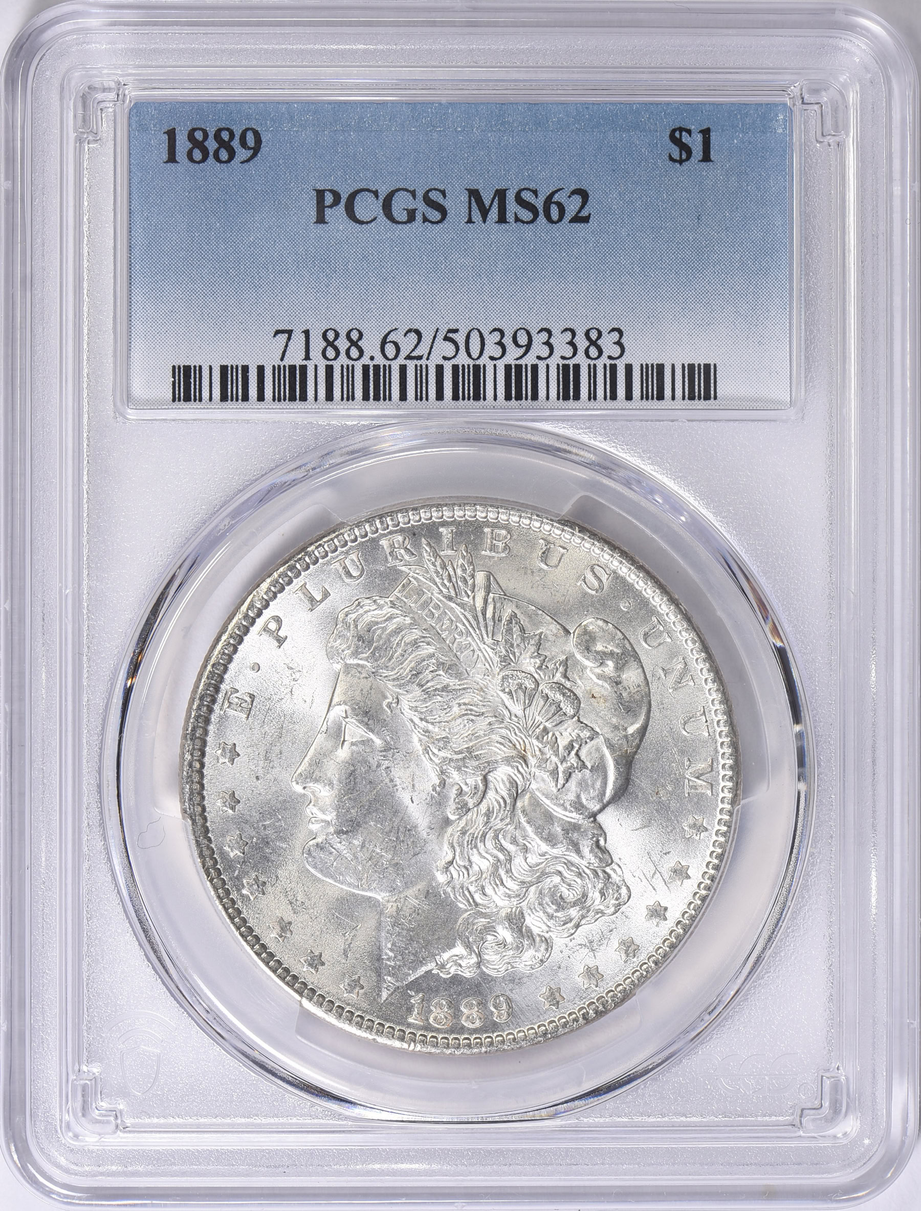 1889 Morgan Silver Dollar PCGS MS-62 (Item 1650061) | GreatCollections ...