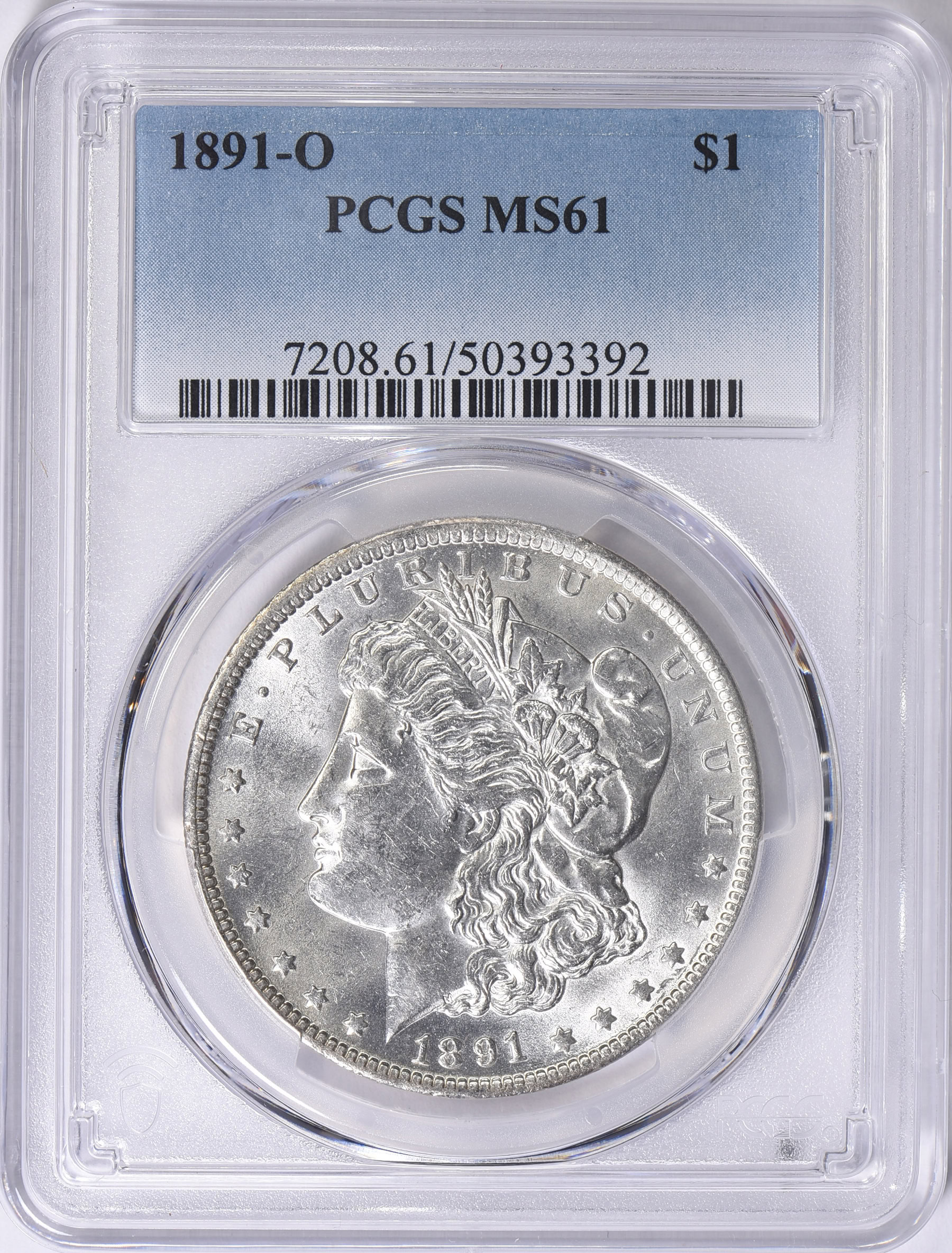 1891-O Morgan Silver Dollar PCGS MS-61 (Item 1650070) | GreatCollections Coin Auctions