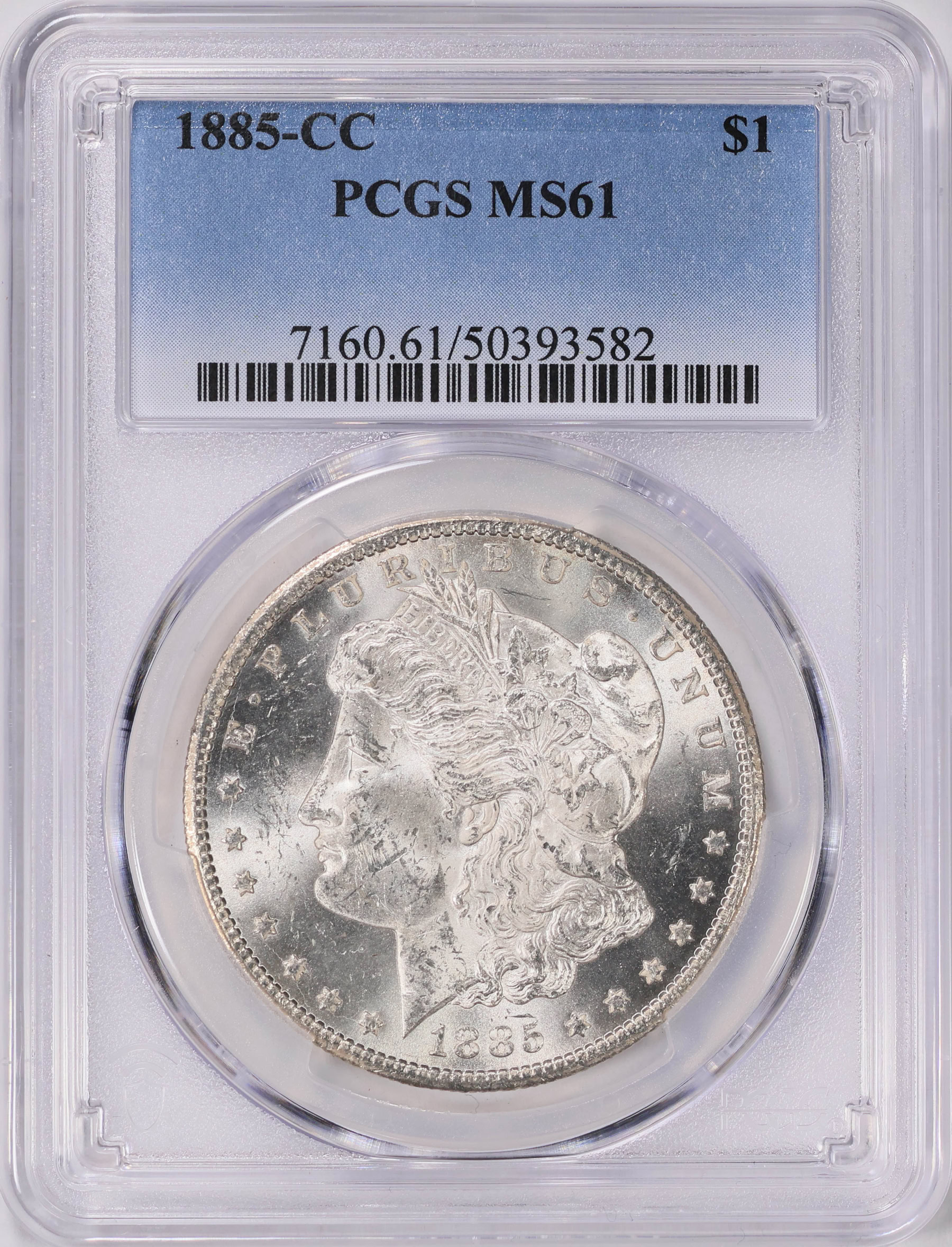 1885-CC Morgan Silver Dollar PCGS MS-61 (Item 1650099) | GreatCollections Coin Auctions