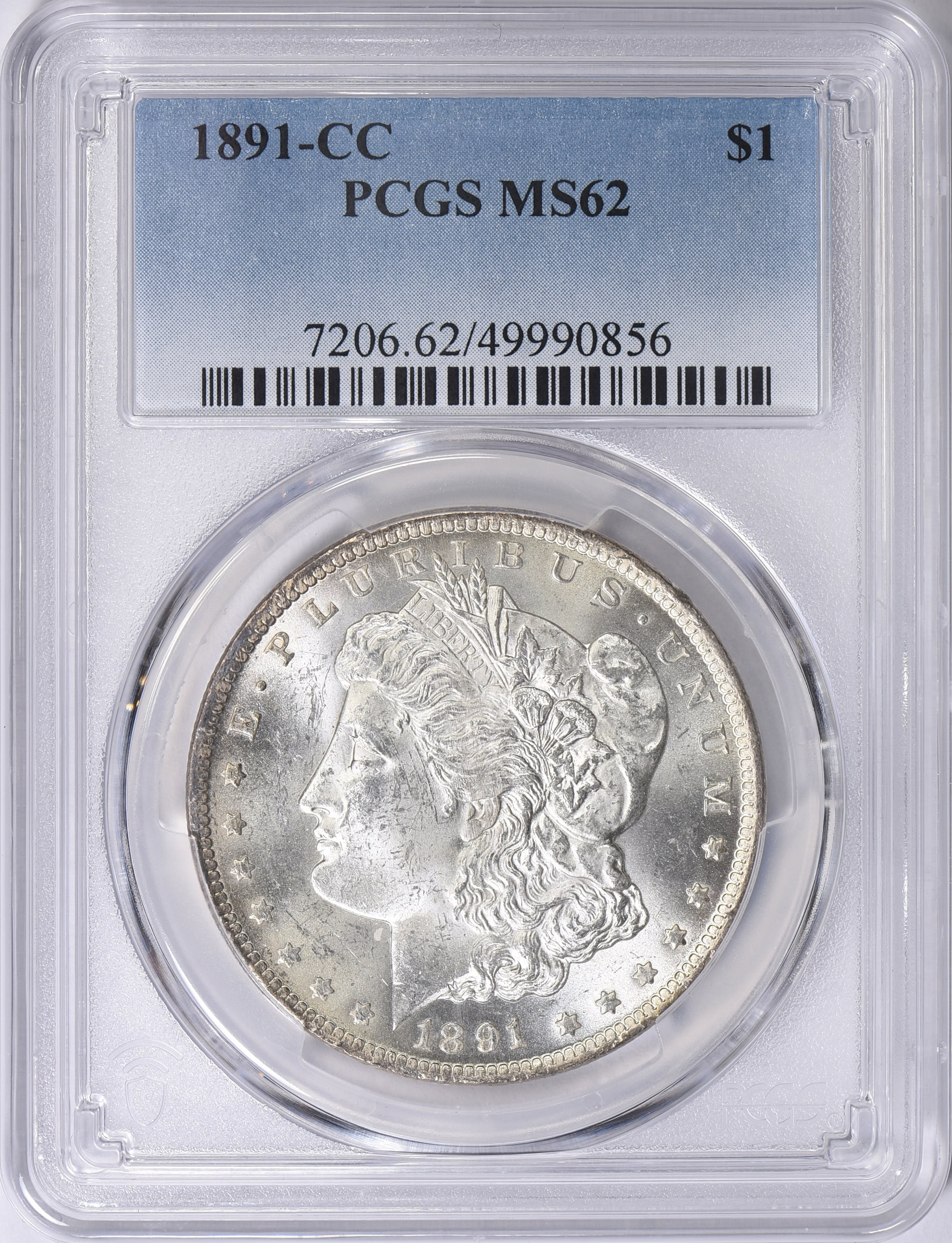 1891-CC Morgan Silver Dollar PCGS MS-62 (Item 1650174 ...