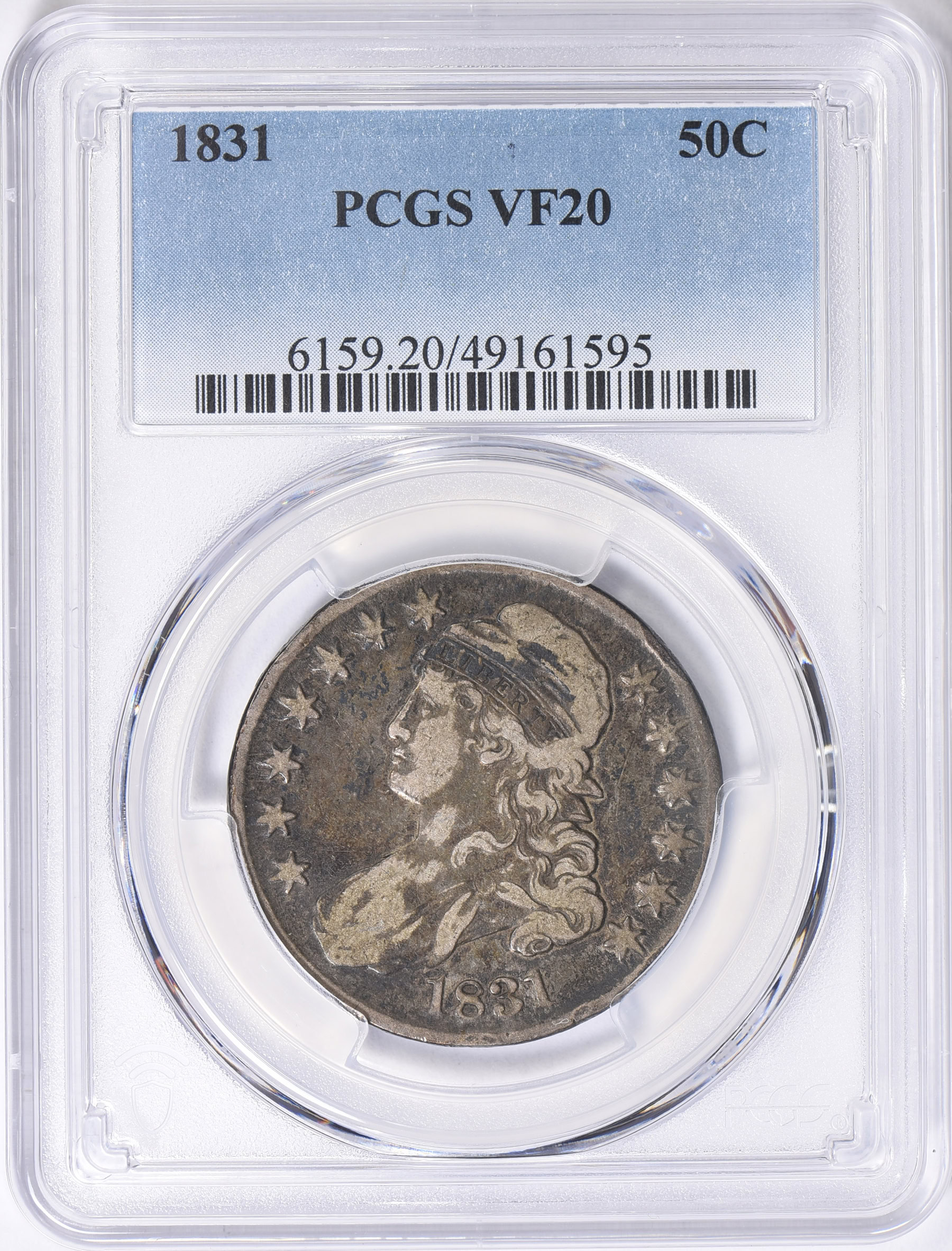 1831 Capped Bust Half Dollar PCGS VF-20 (Item 1650267) | GreatCollections Coin Auctions
