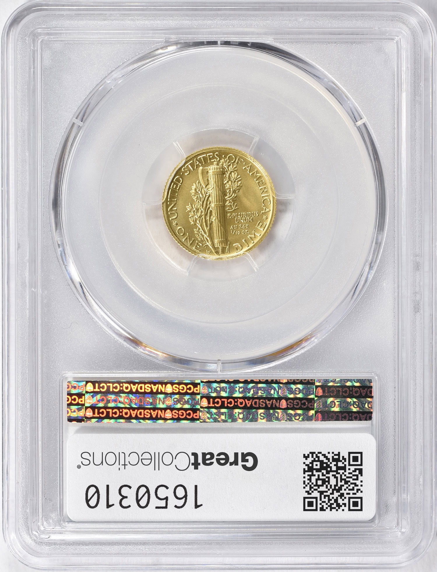 2016-W Gold Mercury Dime 100th Anniversary. PCGS SP-70 (Item 1650310 ...