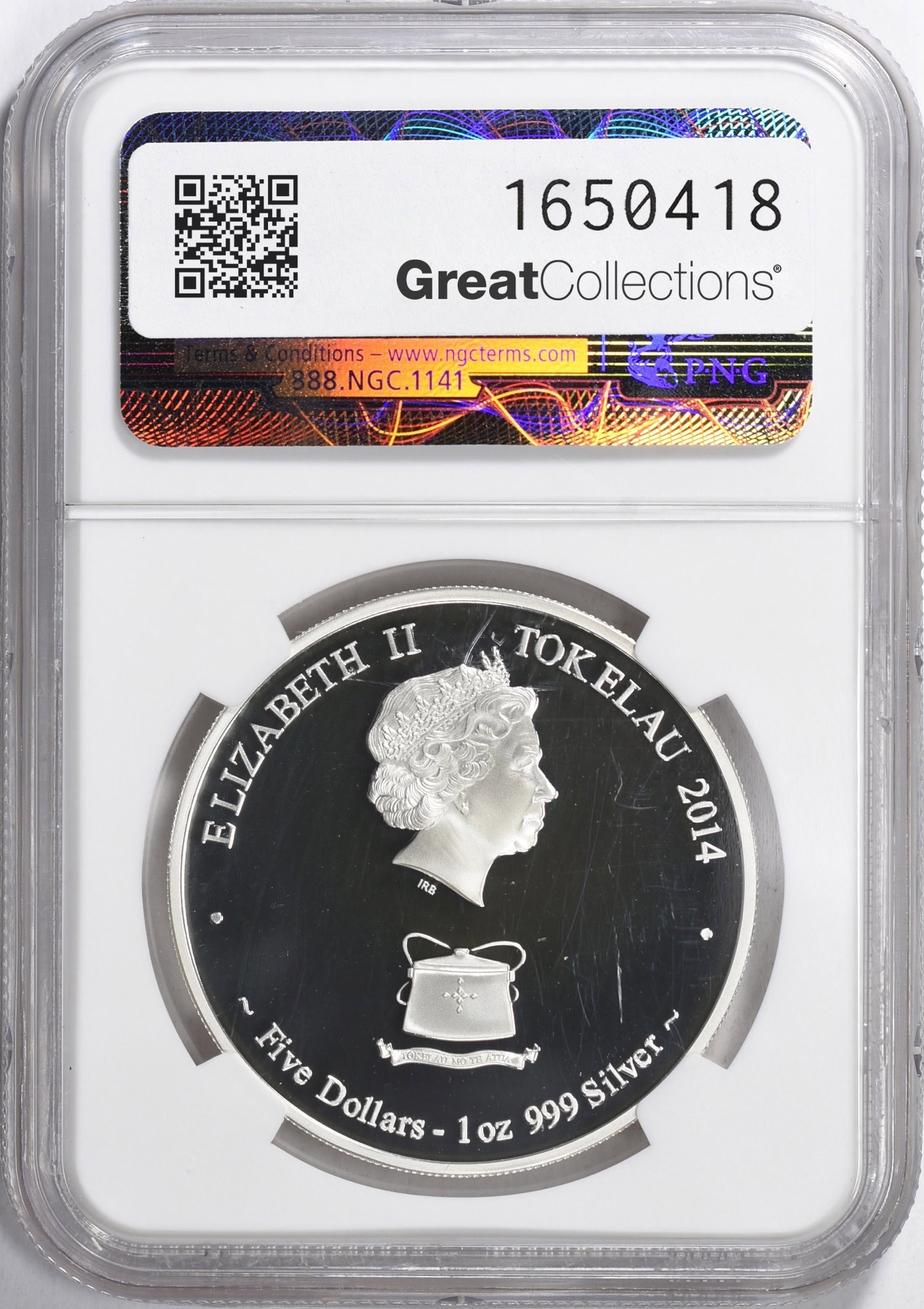 Tokelau 2014 Silver $5 Creatures of Myth & Legend Unicorn NGC Proof-70 ...