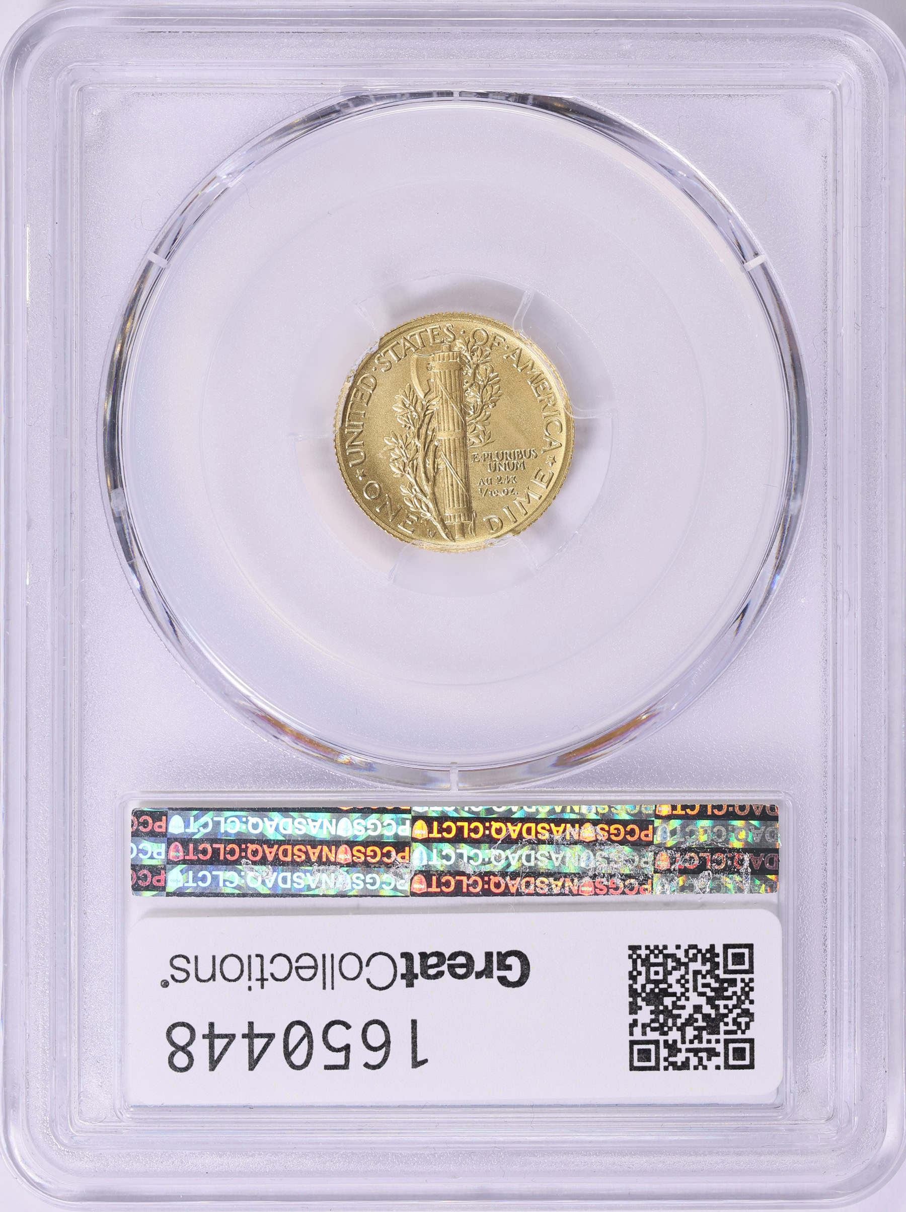 2016-W Gold Mercury Dime 100th Anniversary. PCGS SP-70 (Item 1650448 ...