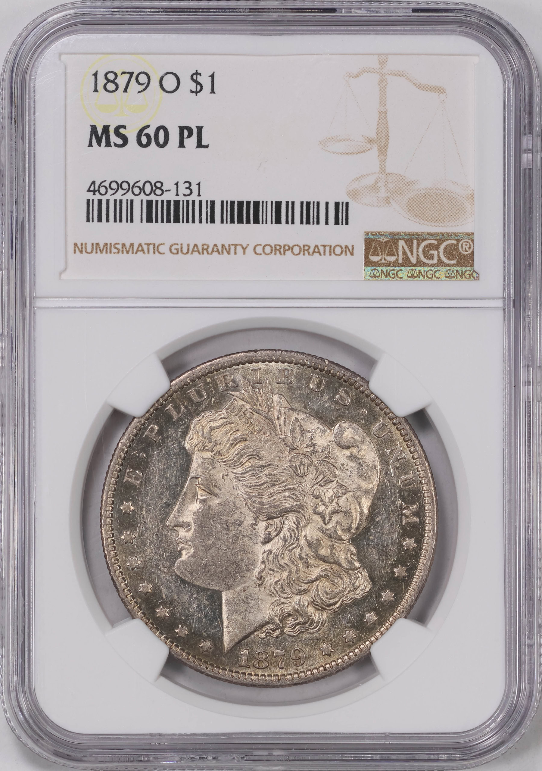 1879-O Morgan Silver Dollar NGC MS-60 PL (Item 1651047) | GreatCollections Coin Auctions