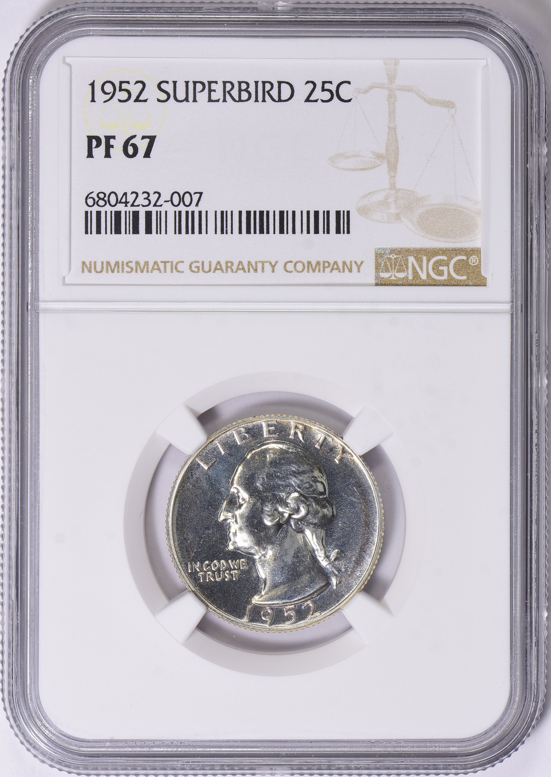 1952 Washington Quarter Superbird NGC Proof-67 (Item 1651681 ...