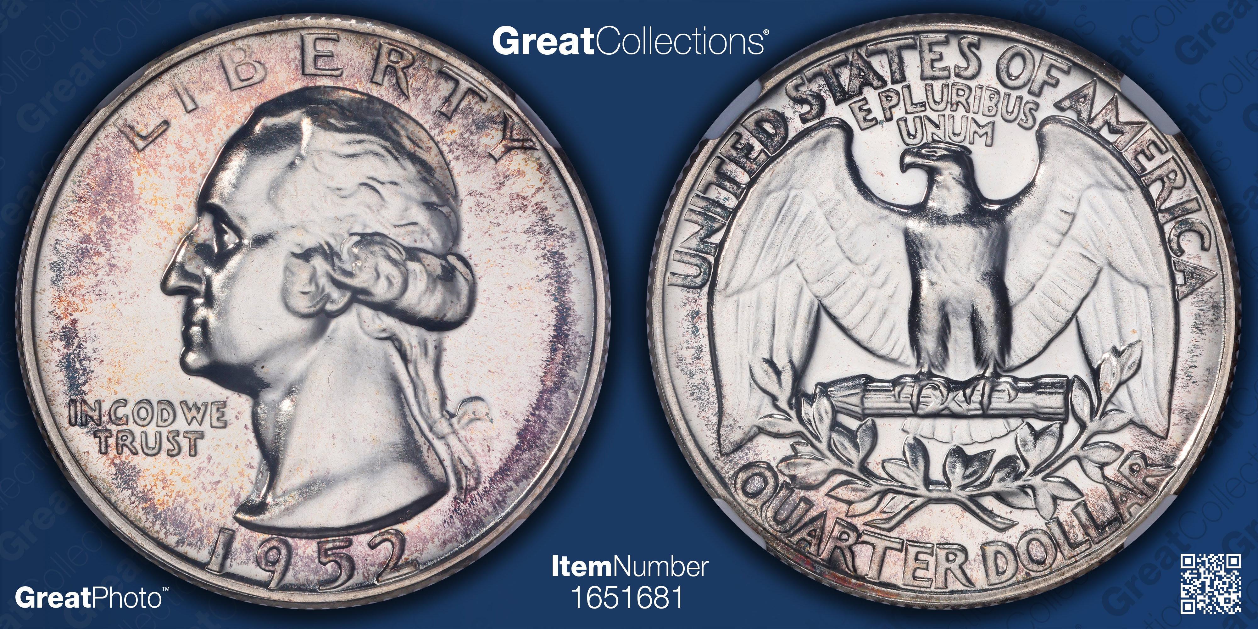 1952 Washington Quarter Superbird NGC Proof-67 (Item 1651681 ...