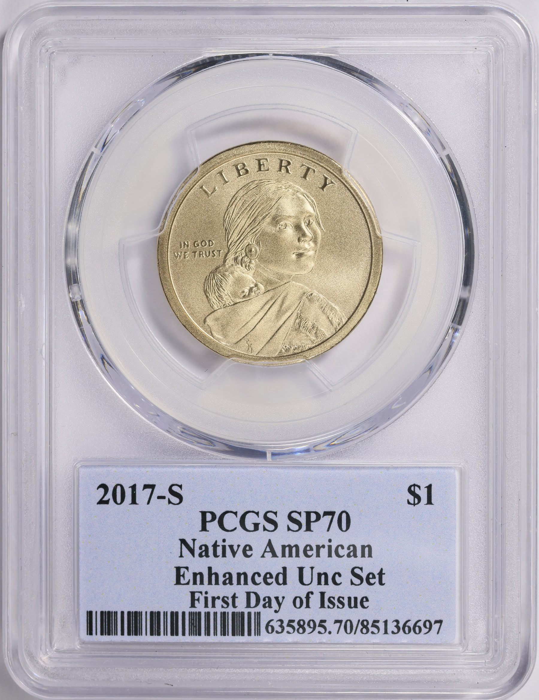 2017-S Sacagawea Dollar Native American (From the Enhanced Unc Set ...