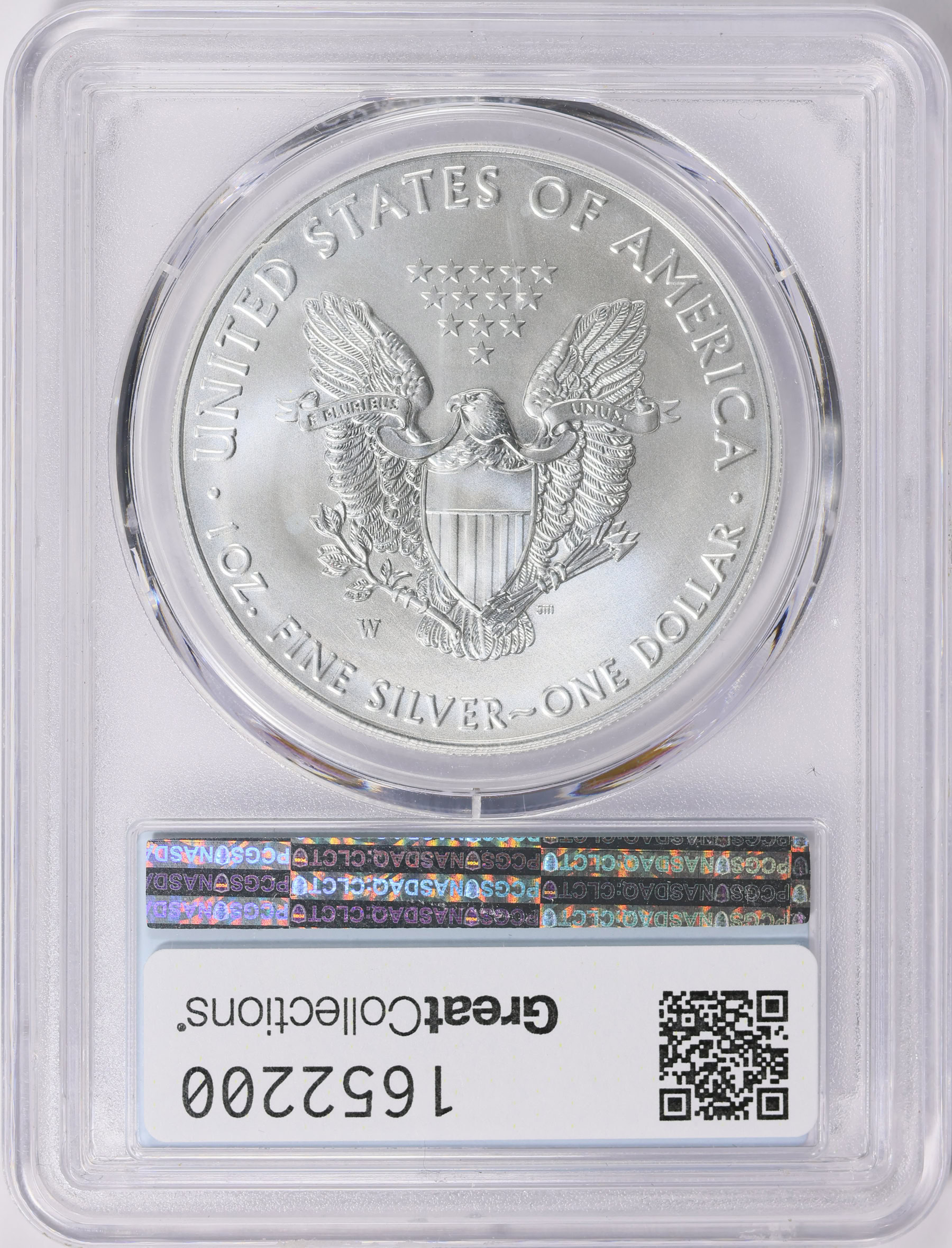 2020-W $1 Silver Eagle First Strike Burnished PCGS SP-70 (Item 1652200) | GreatCollections Coin ...