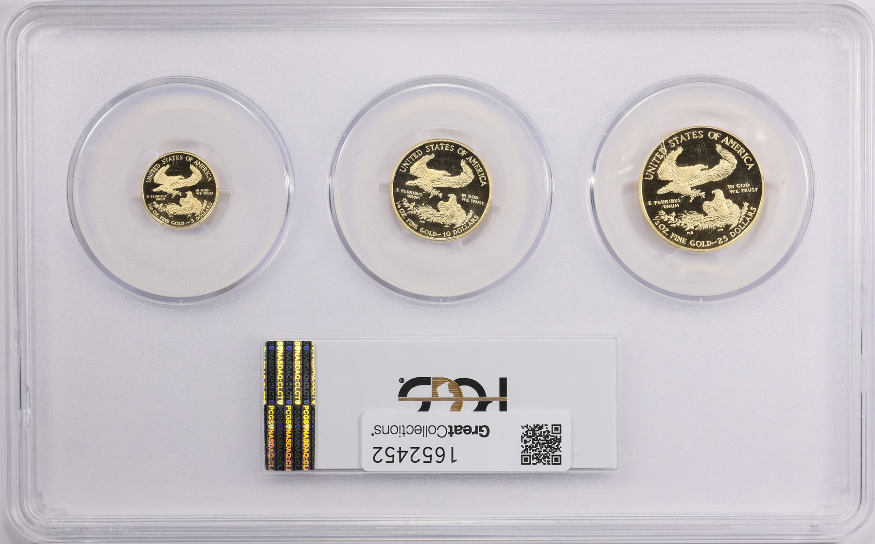 2017-W $5, $10 and $25 Gold American Eagle Set First Strike First Day ...