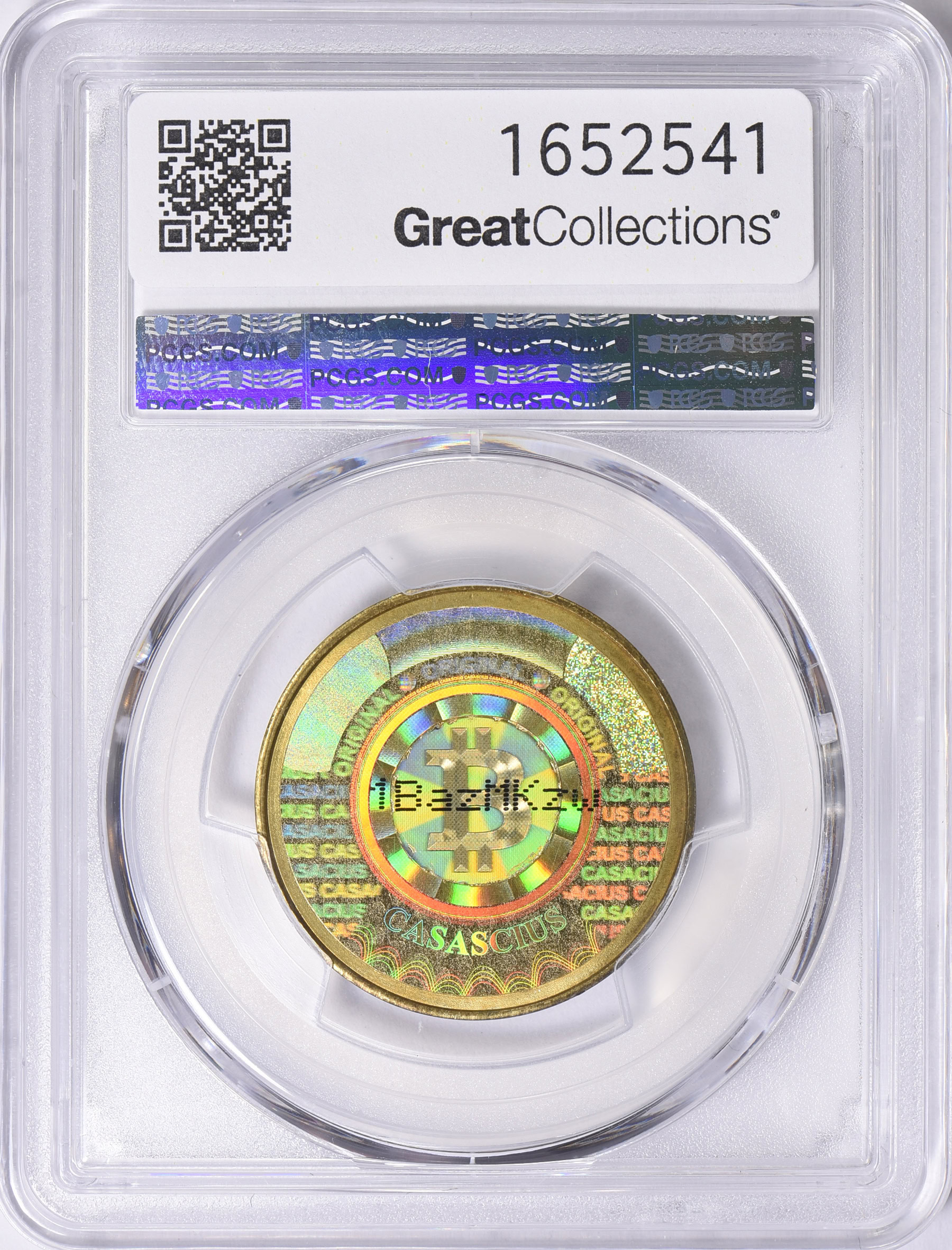 2011 1 BTC Casascius Bitcoin Casascius Redeemed PCGS MS-67 (Item ...