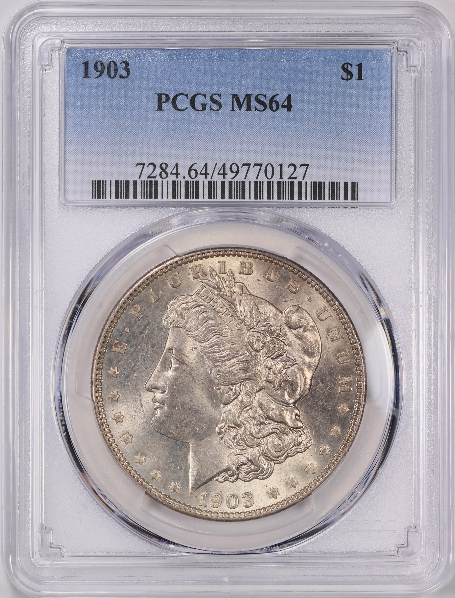 1903 Morgan Silver Dollar PCGS MS-64 (Item 1652598) | GreatCollections ...