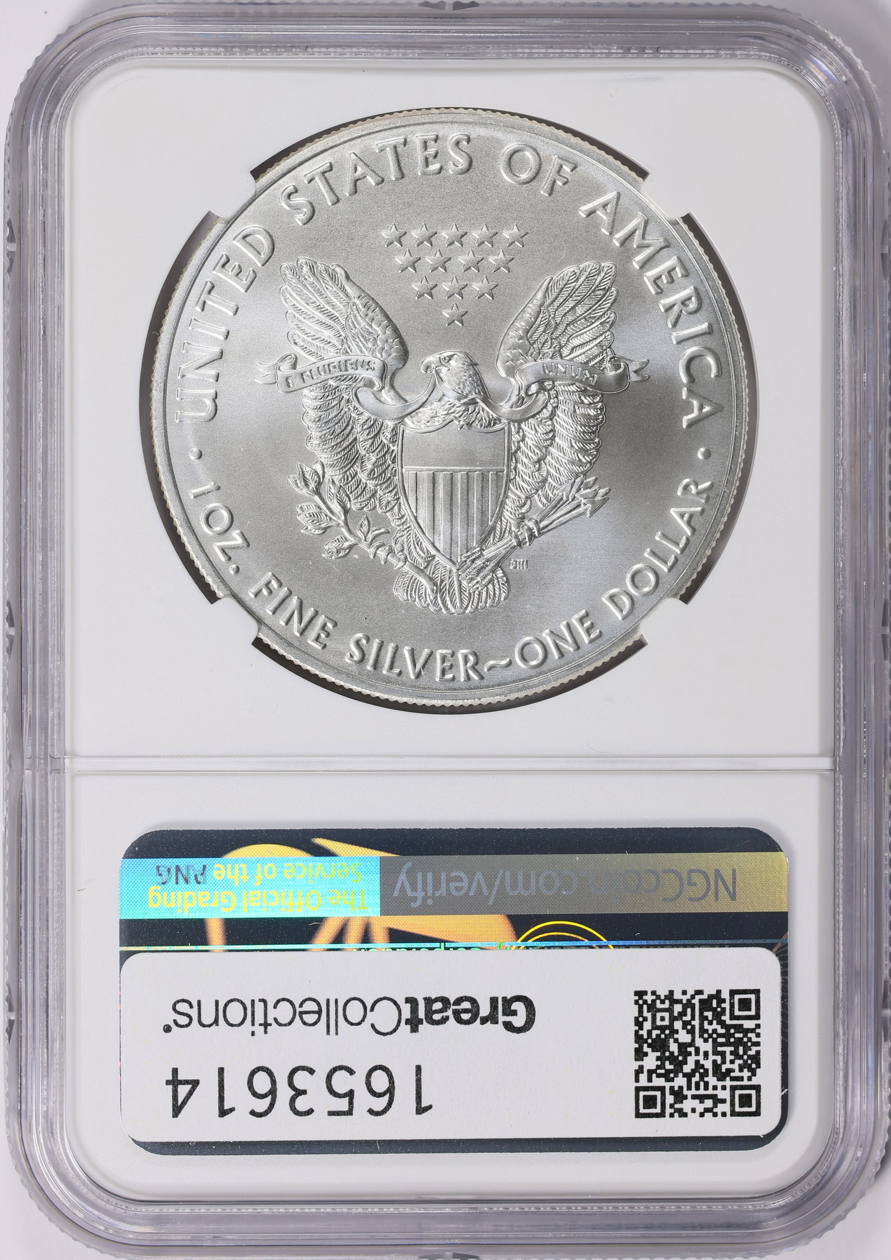2021-(W) $1 Silver Eagle Type 1 Struck at West Point NGC MS-70 (US Flag ...