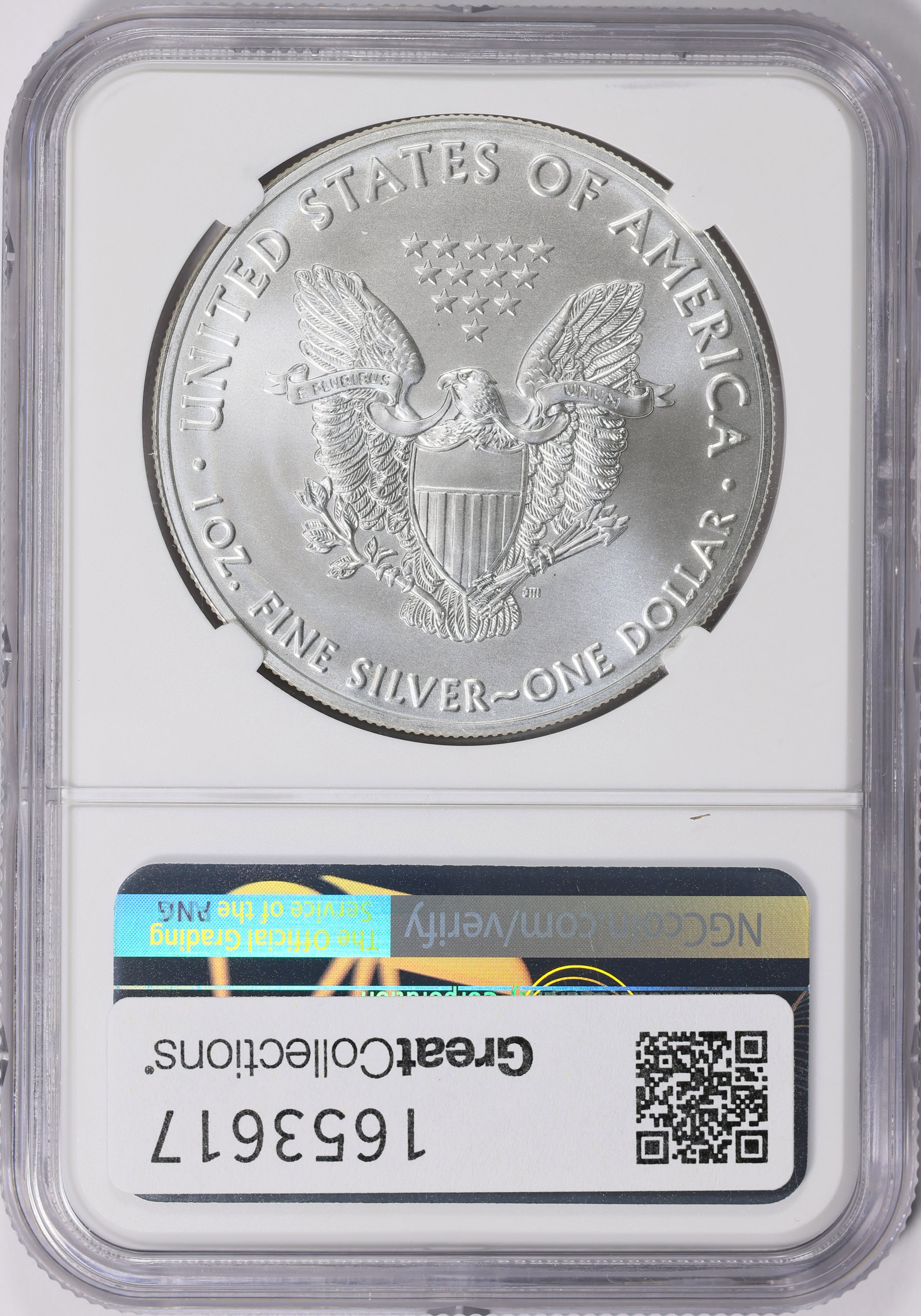 2021-(W) $1 Silver Eagle Type 1 Struck at West Point NGC MS-70 (US Flag ...