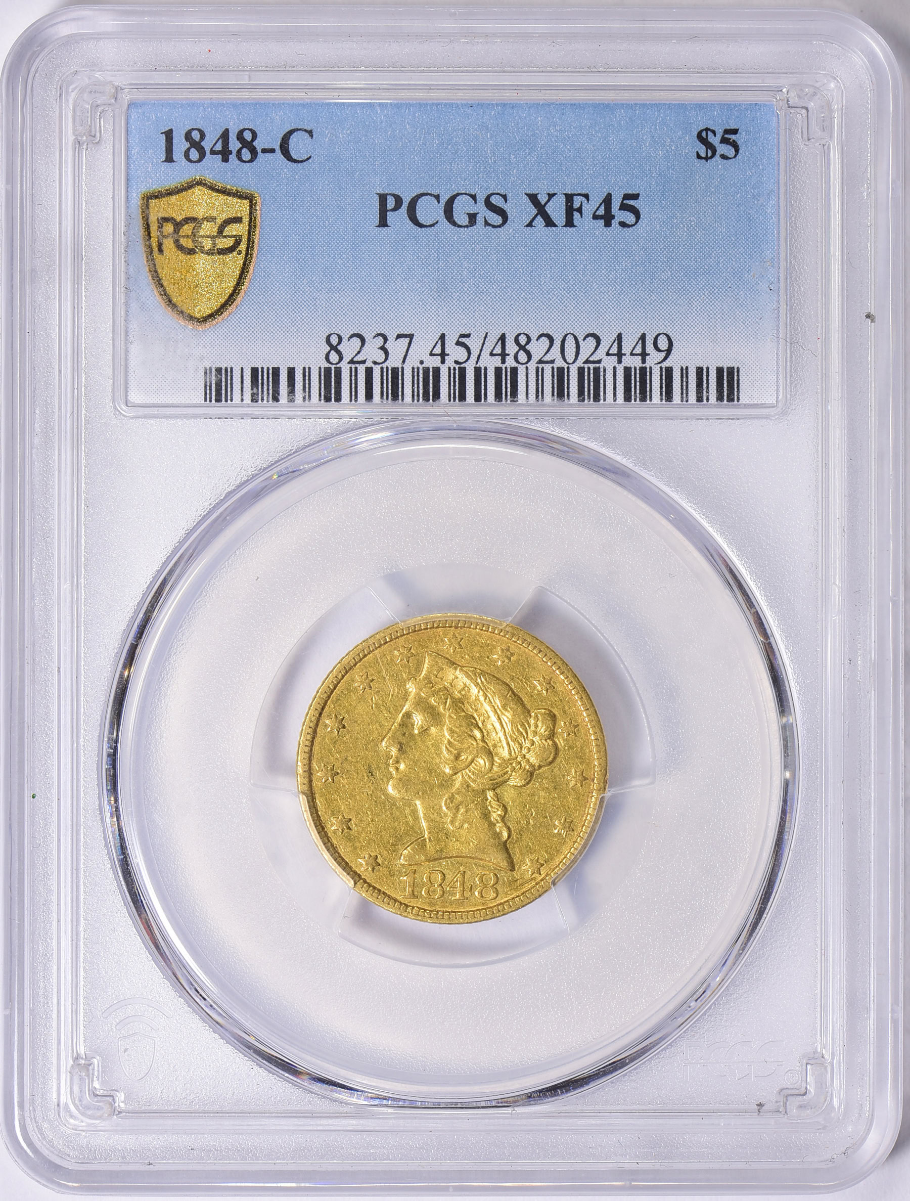 1848-C Liberty Gold Half Eagle PCGS XF-45 (Item 1654397 ...
