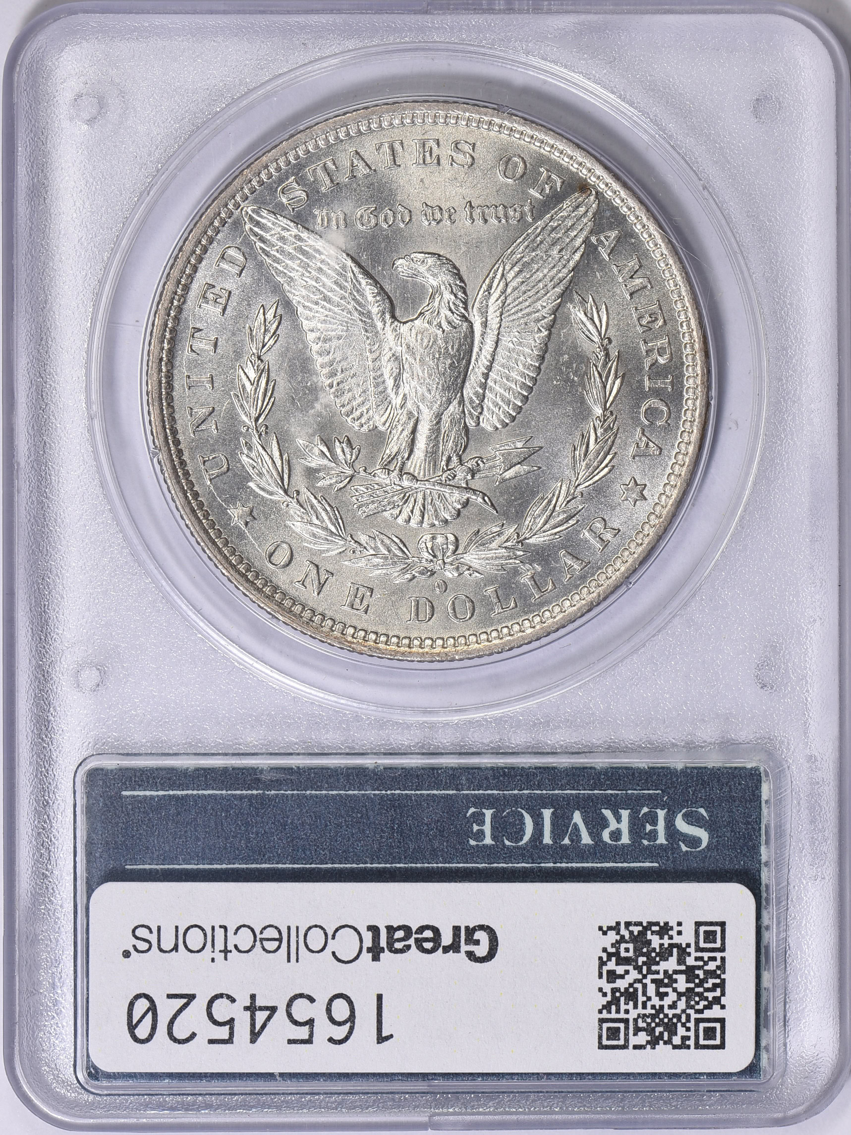 1881-O Morgan Silver Dollar PCGS MS-62 OGH (1st Gen) (Item 1654520) | GreatCollections Coin Auctions